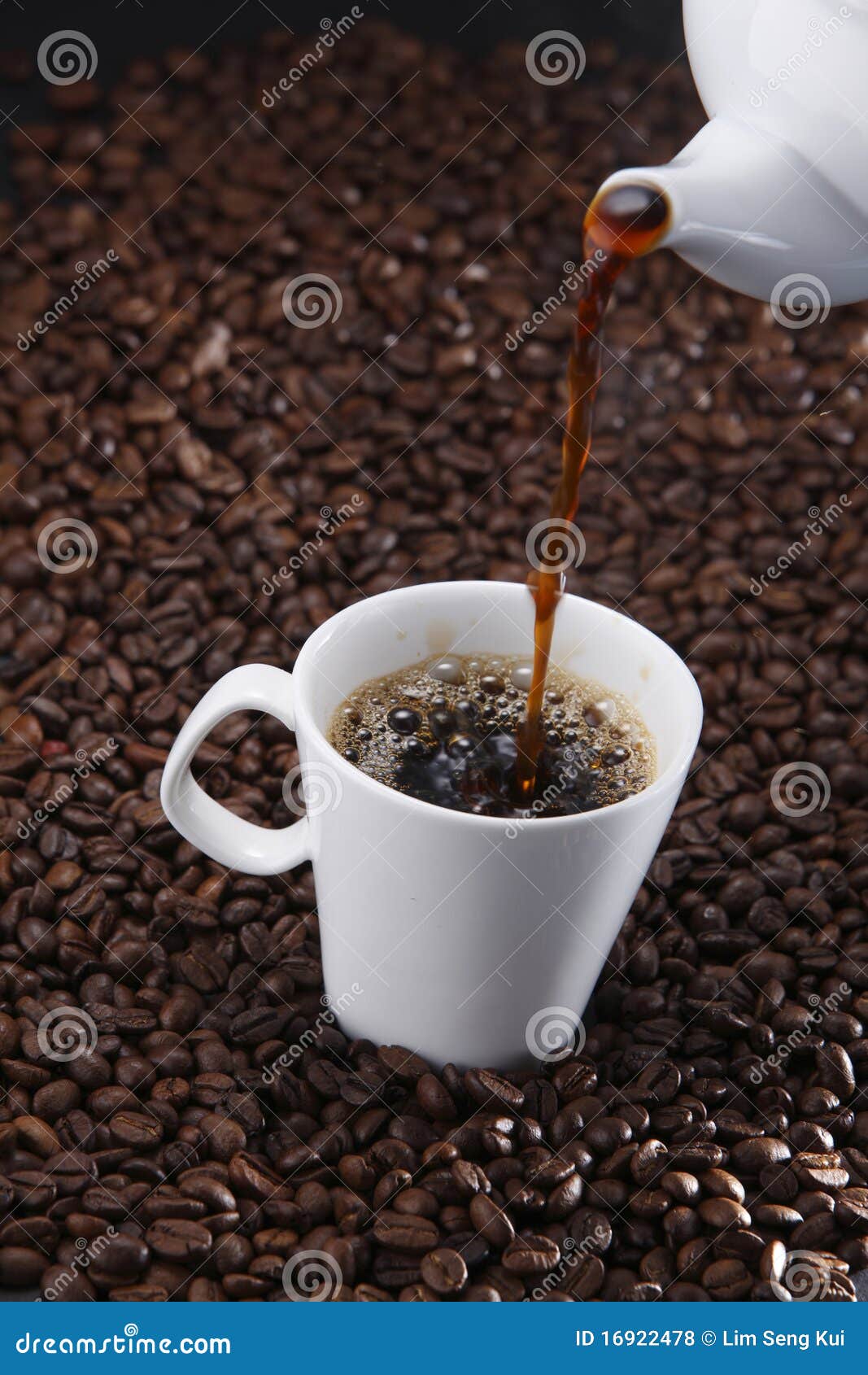 Pouring coffee stock photo. Image of splashing, food - 16922478