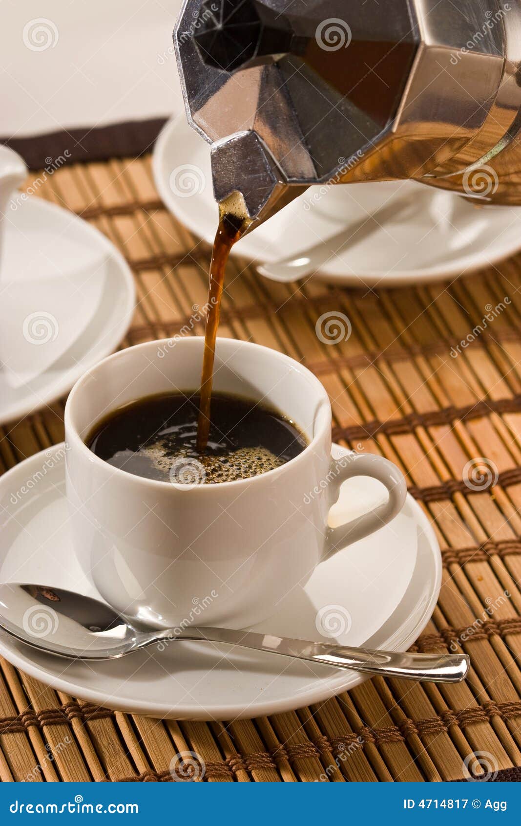 Pouring coffee stock image. Image of beverage, bean, vessel - 4714817