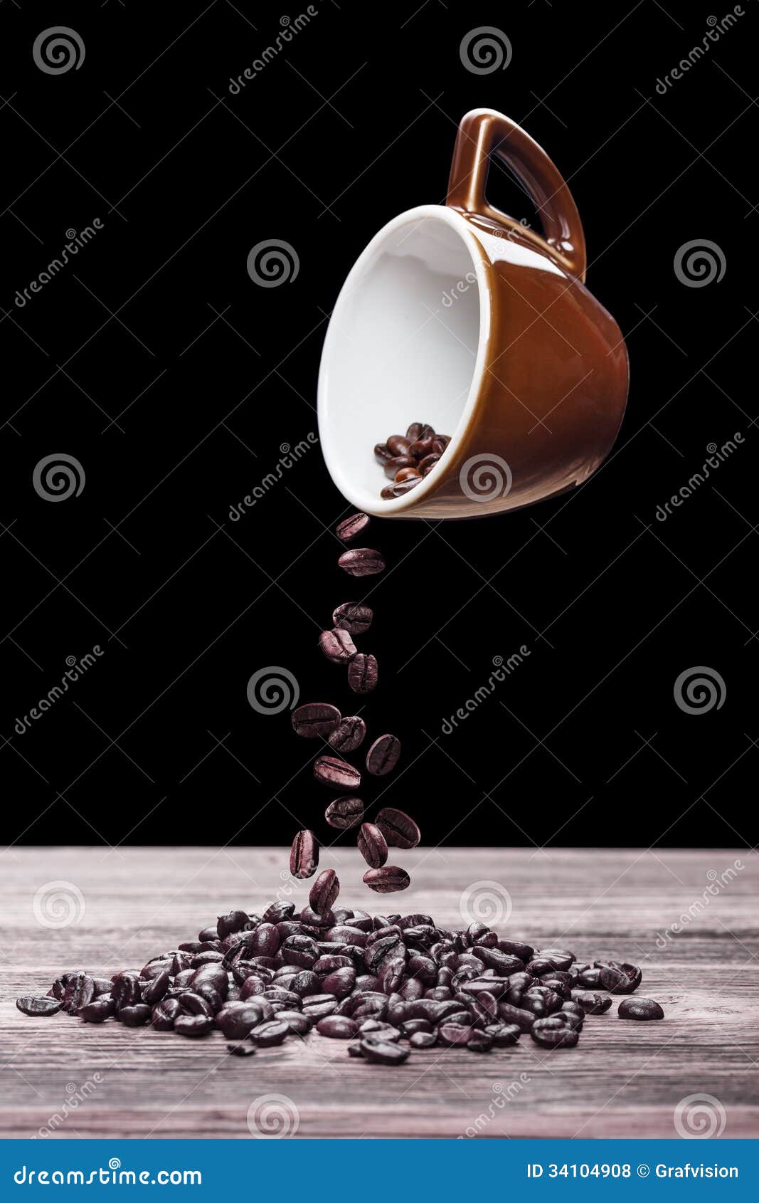 Pouring coffee beans stock photo. Image of background - 34104908