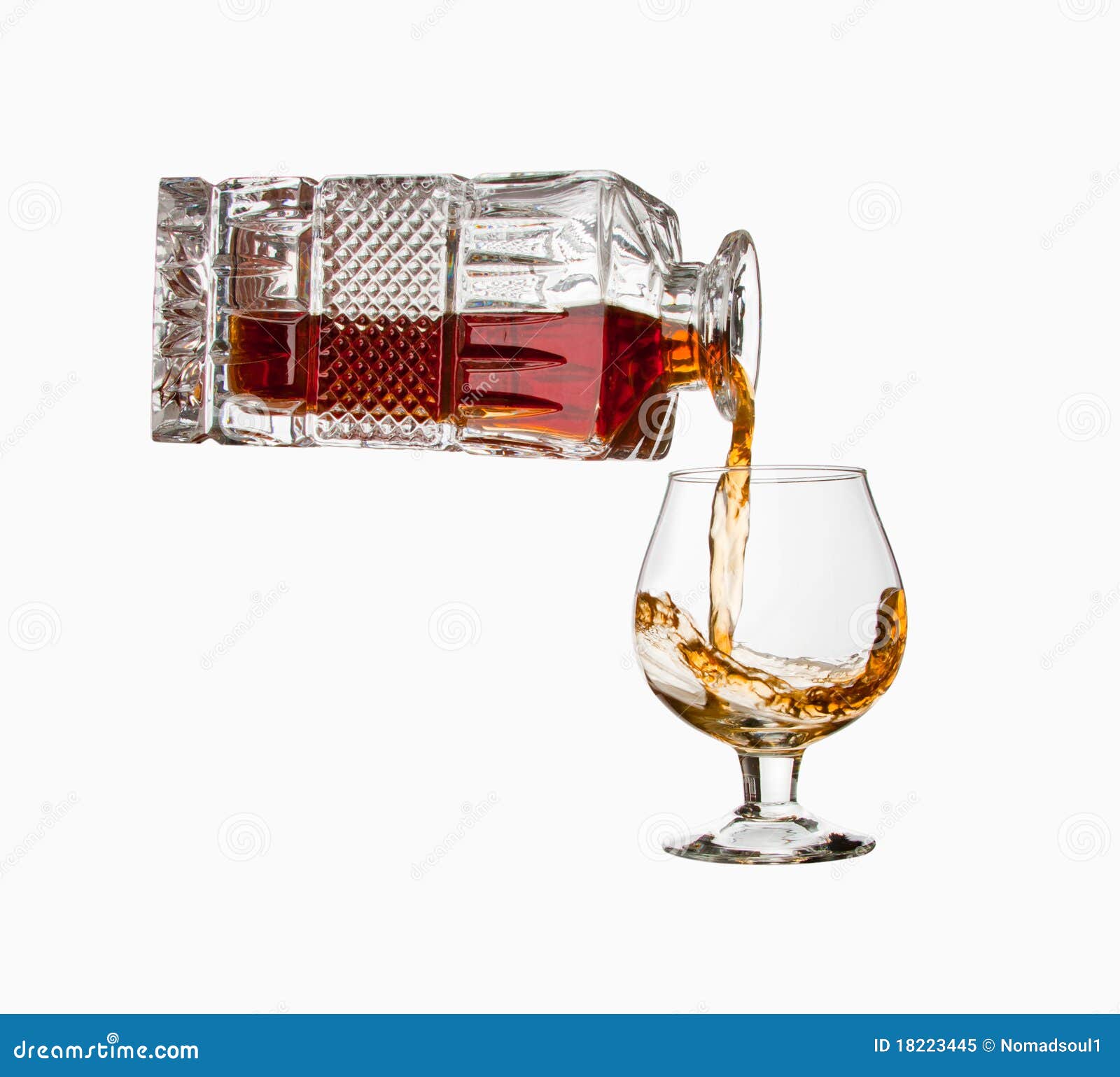 Pouring cognac stock image. Image of bottle, glamour - 18223445