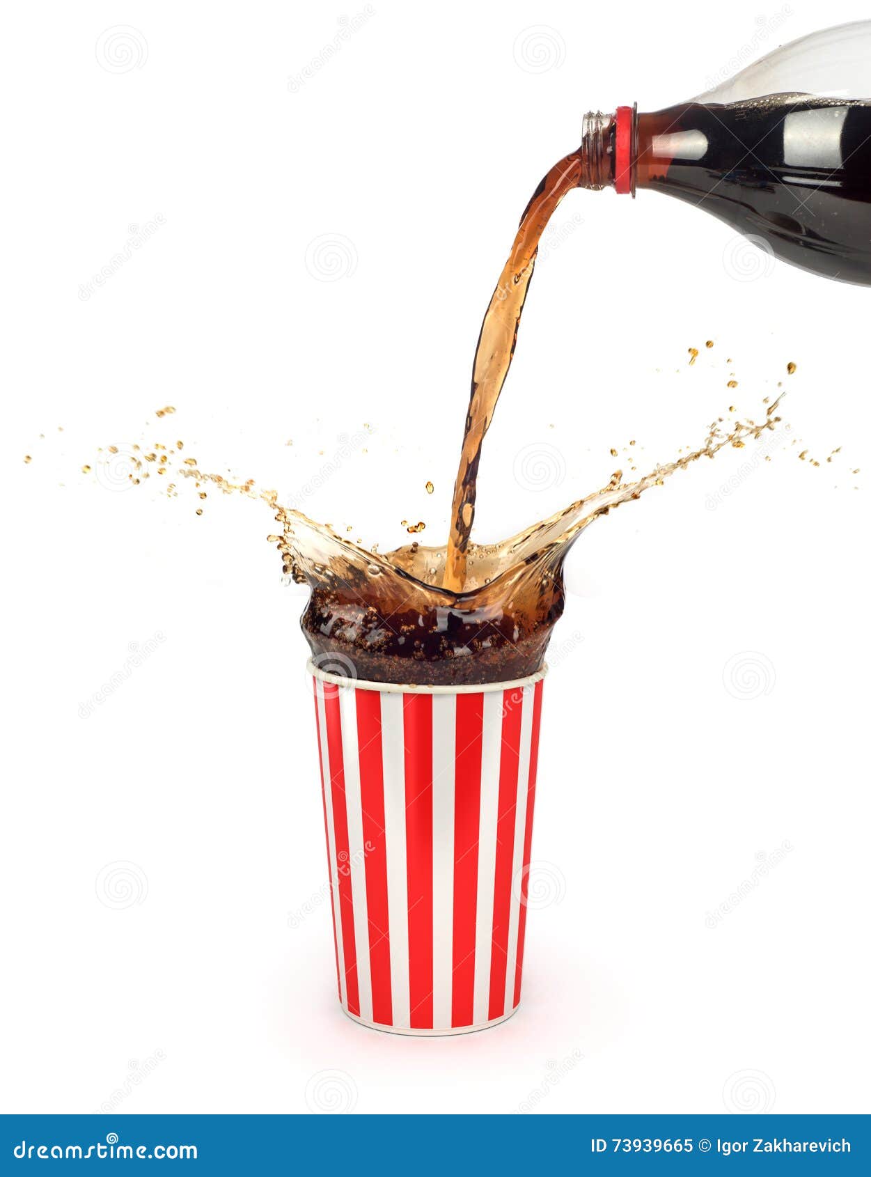 Cola In Paper Cup Stock Image | CartoonDealer.com #12406765