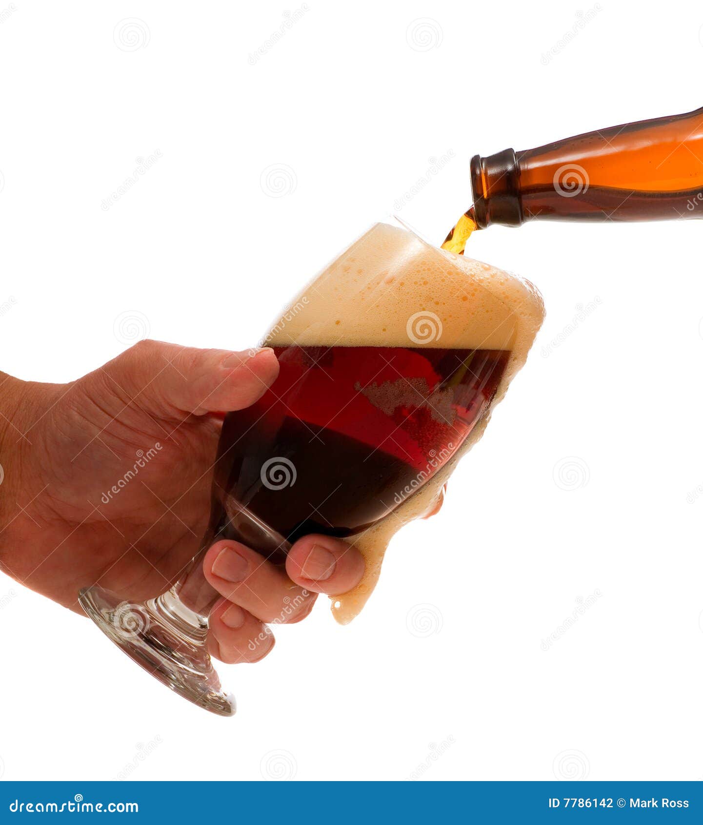 Pouring a Cold One stock photo. Image of lager, bottle - 7786142
