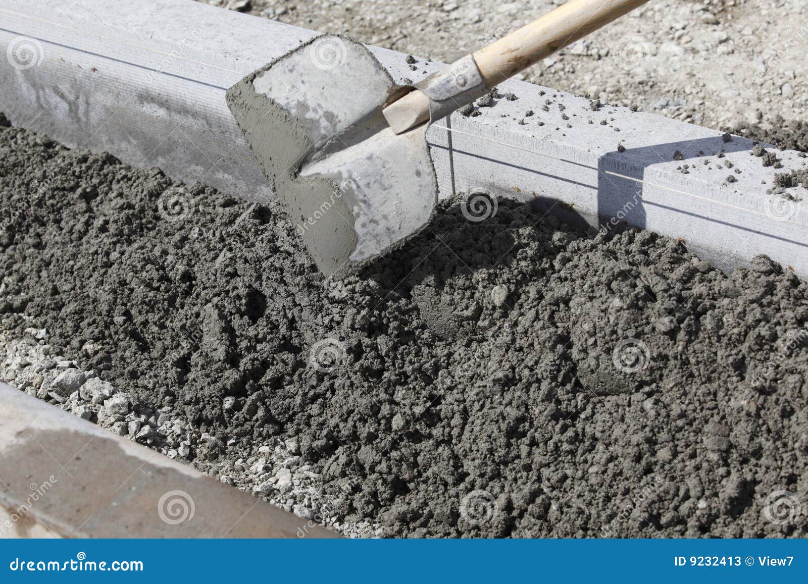 Pouring concrete stock image. Image of pour, working, poured - 9232413