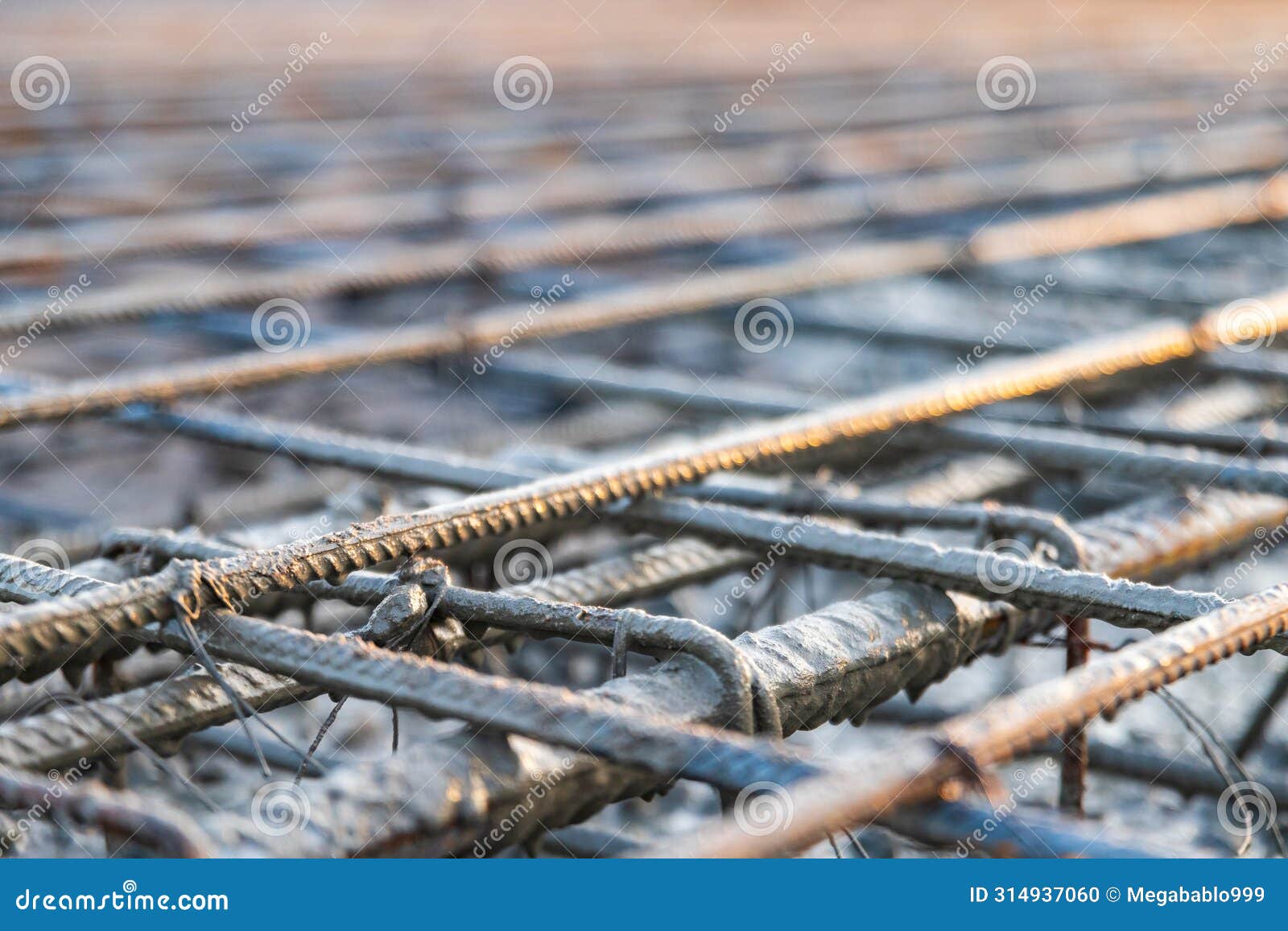 Pouring Concrete for the Reinforcement Frame for the Interfloor Slab ...