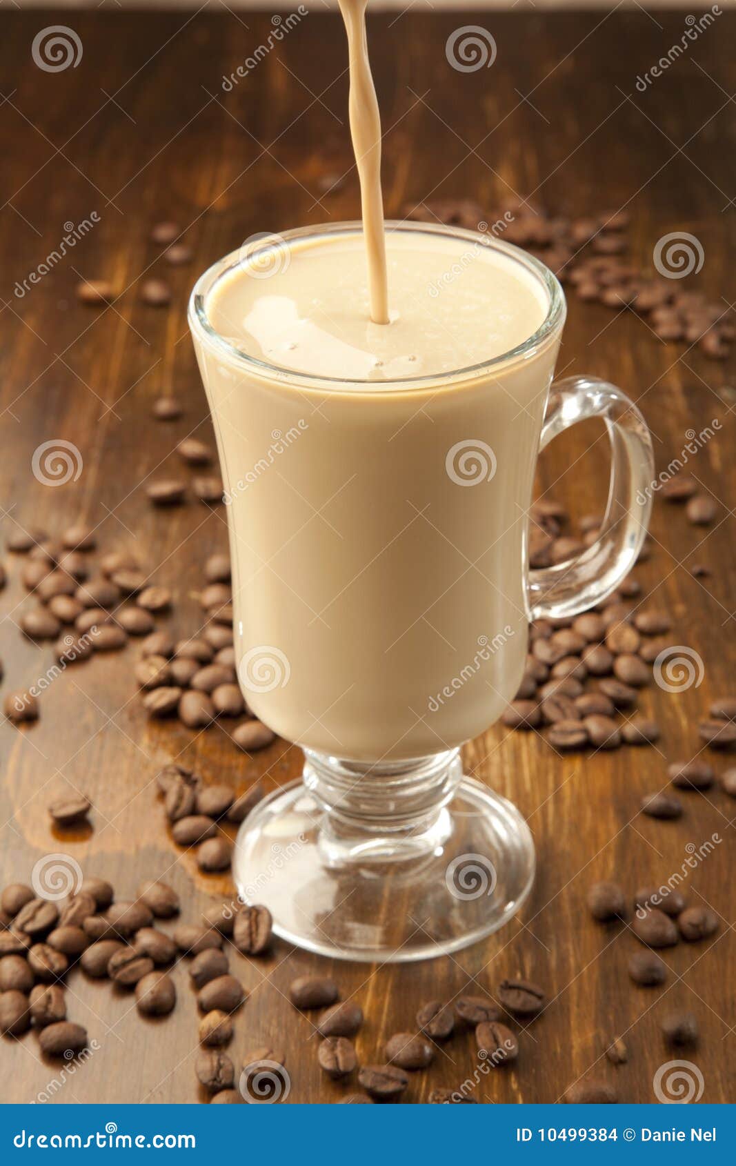 Pouring Creamy Coffee Milkshake Stock Photo - Image of cold, creamy ...