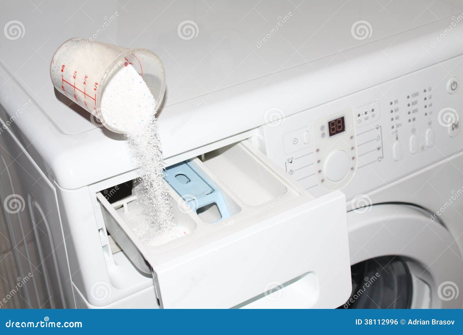 Detergent washing machine stock photo. Image of refill - 38112996
