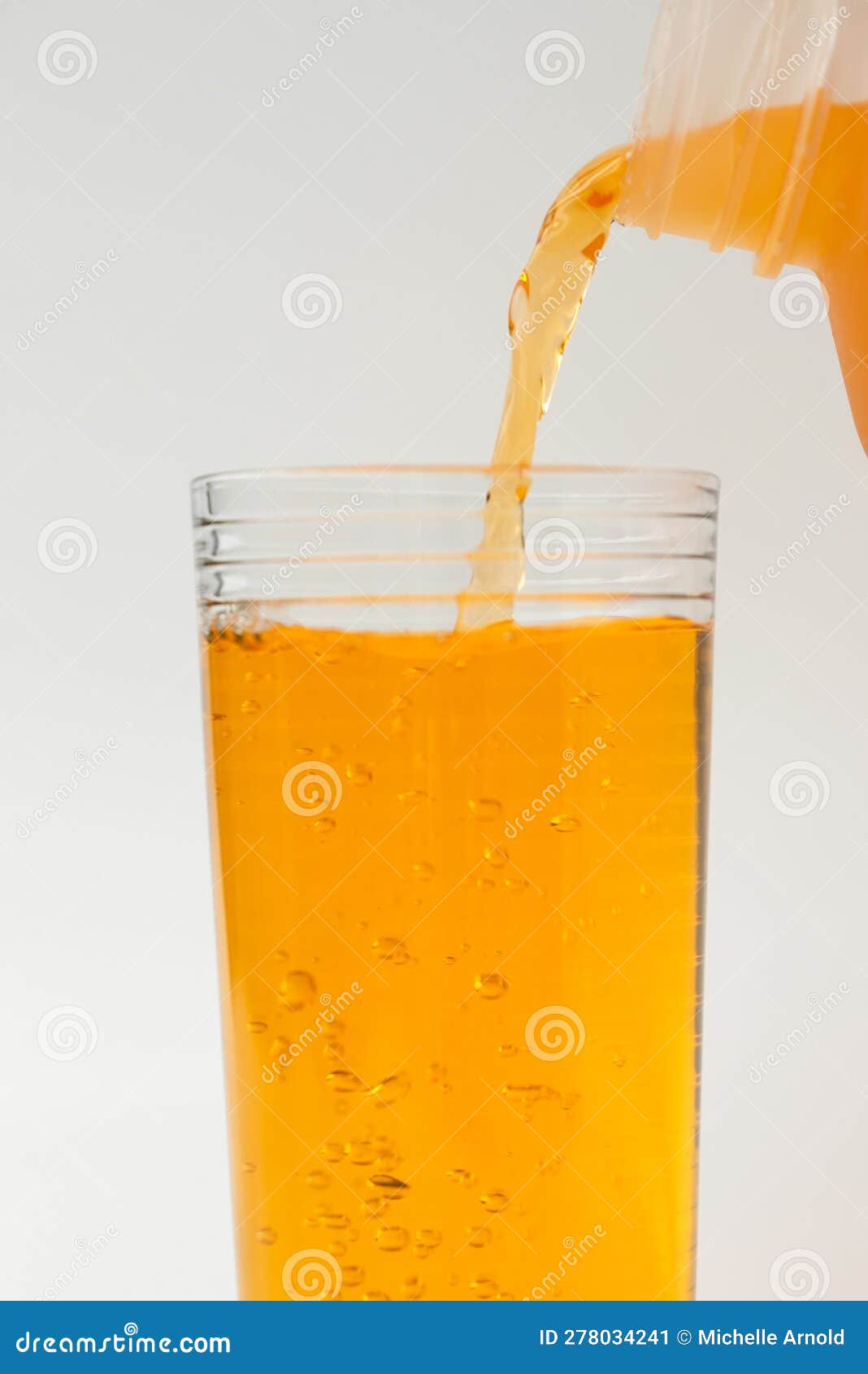 Pouring Electrolyte Solution Beverage in a Glass Stock Image - Image of ...