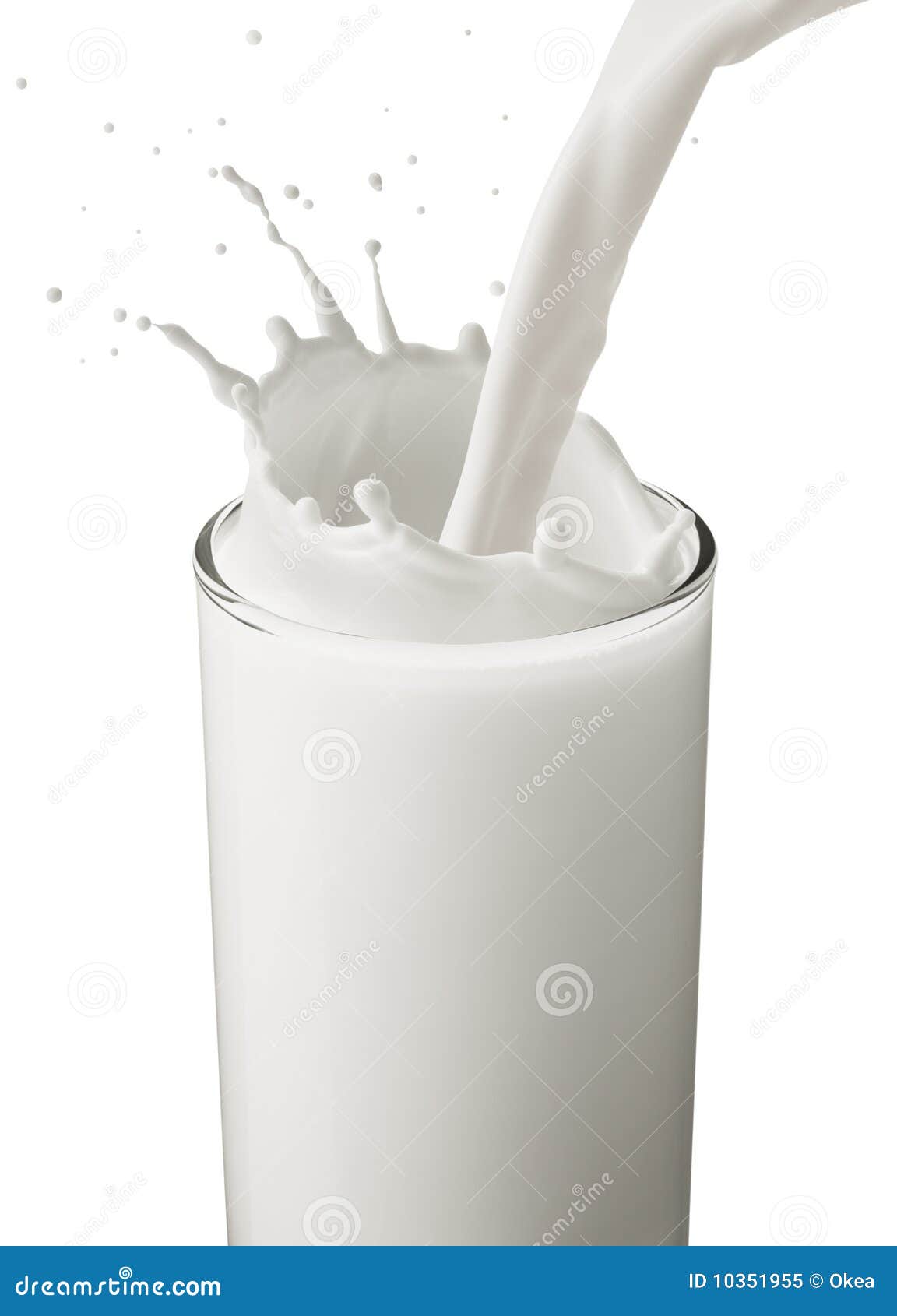 Pouring a glass of milk stock image. Image of flowing - 10351955