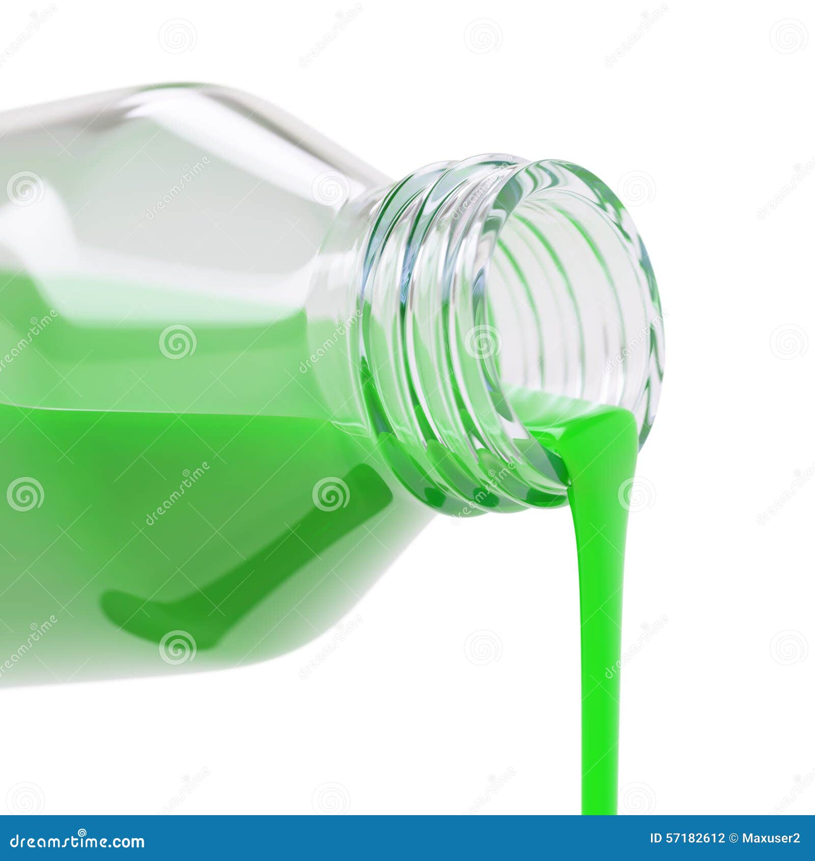 Pouring Green Paint or Colorant Stock Photo - Image of liquid, bright ...