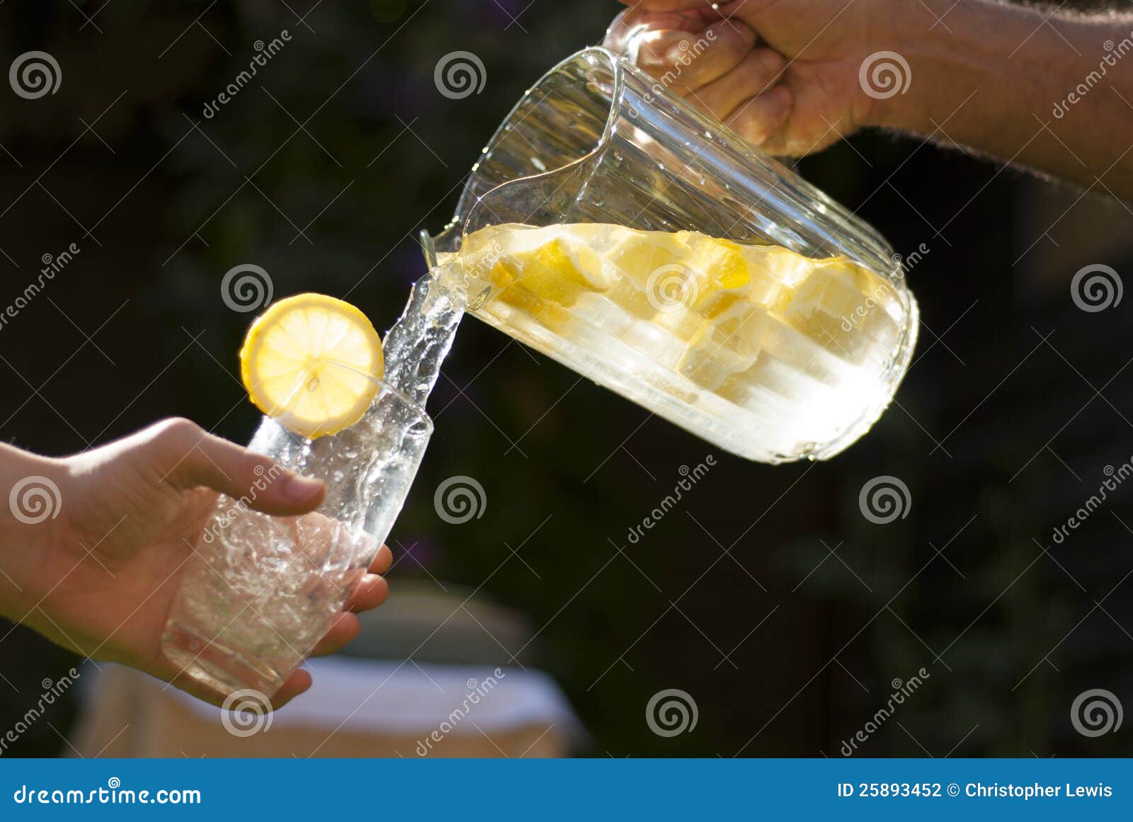 Pouring Homemade Lemonade into Glass Stock Photo - Image of fresco ...