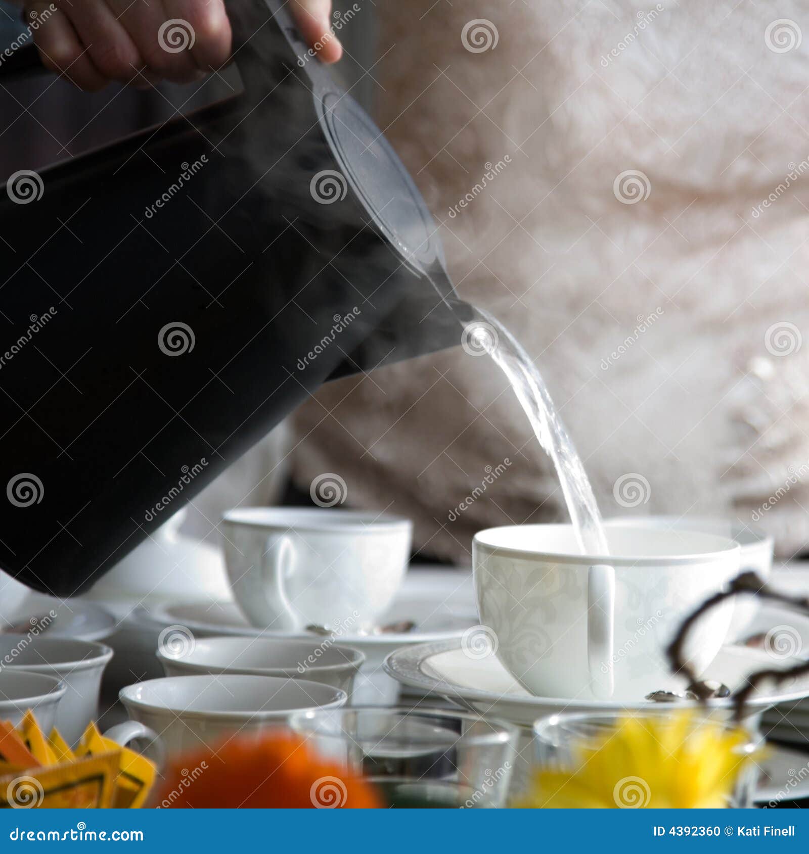 Pouring hot water stock photo. Image of water, restaurant - 4392360