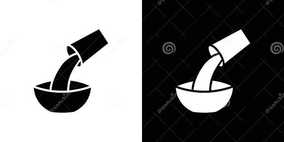 Pouring Icon Isolated Flat Vector in Outline Stock Illustration ...
