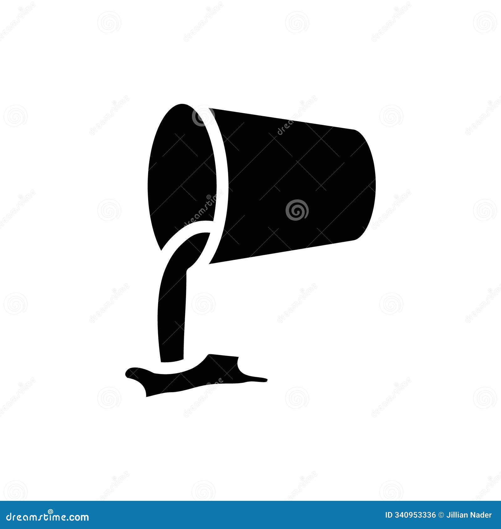 Pouring Icon Black And White Vector Outline Sign | CartoonDealer.com ...