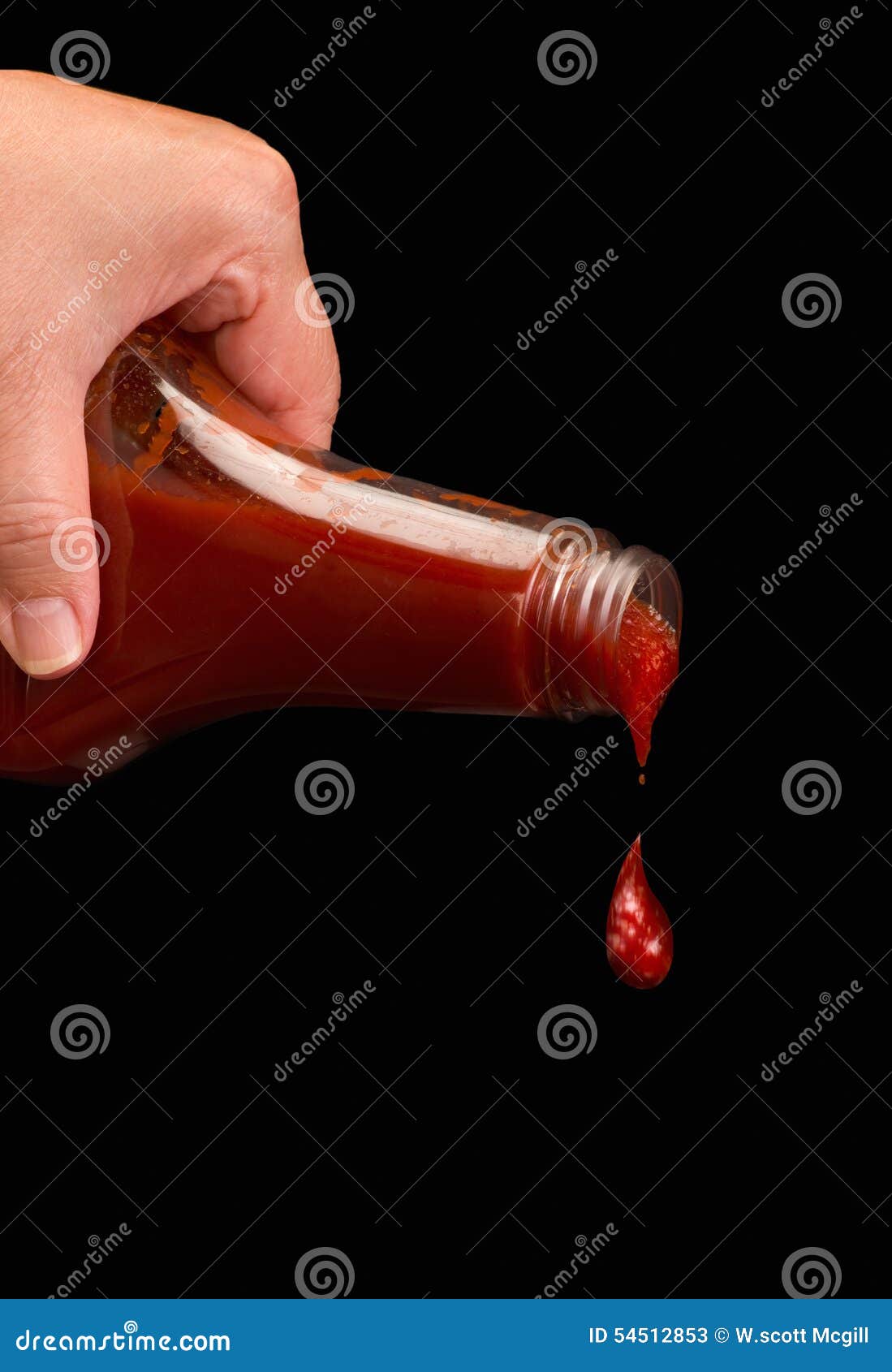 Pouring Ketchup. stock image. Image of portion, liquid - 54512853