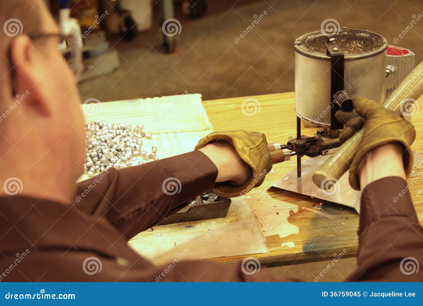 Pouring Lead To Making Bullets Stock Image - Image of ammo, shoot: 36759045