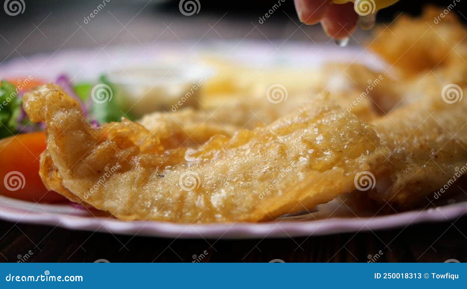 Pouring Lemon Squashed on Fish Fillet Stock Video - Video of vegetable ...