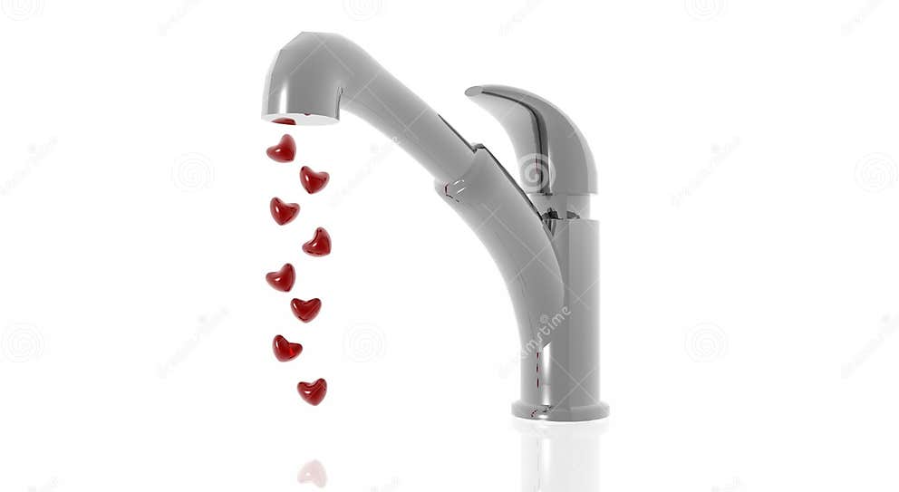 Pouring Love stock illustration. Illustration of concept - 12838429