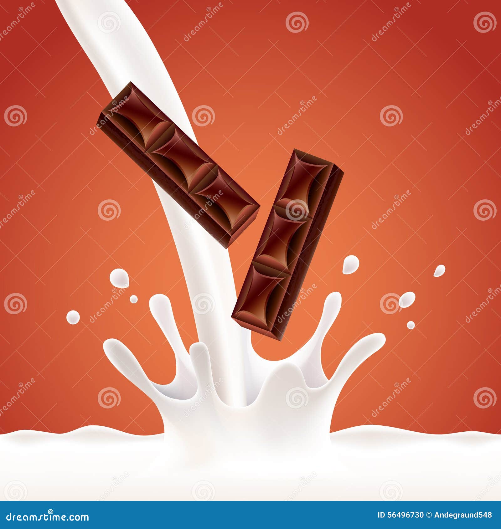 Chocolate Milk Splash Vector