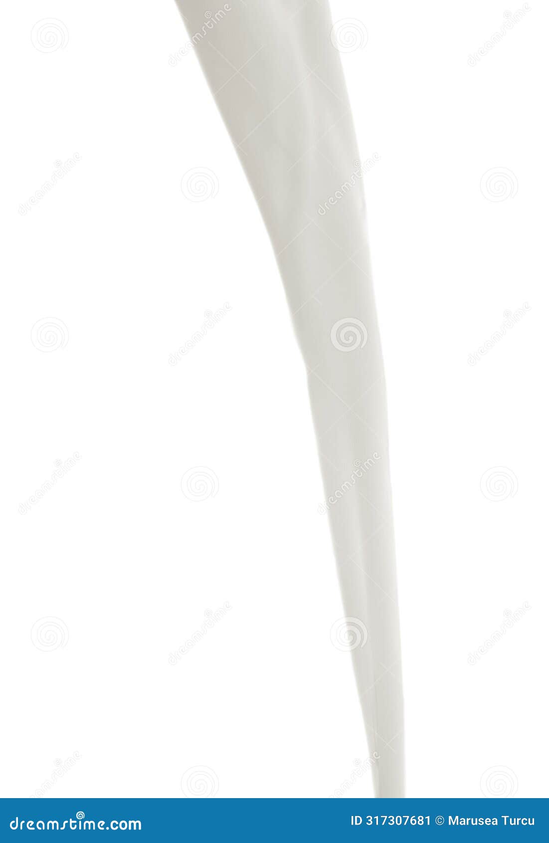Pouring Milk Stream Isolated on White Background Stock Image - Image of ...