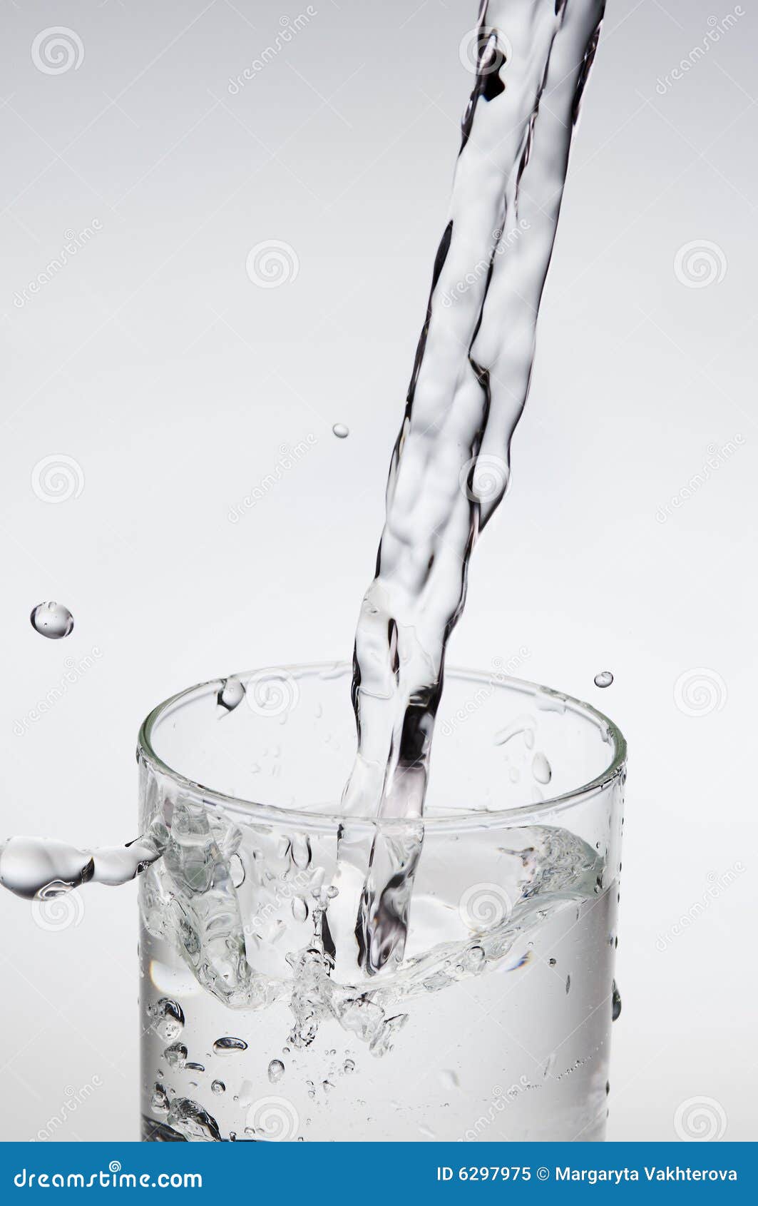 Pouring Mineral Water Stream Stock Image - Image of spray, clear: 6297975