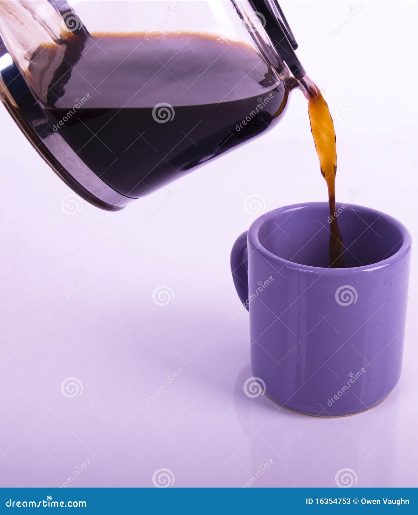 Pouring a Mug of Coffee stock image. Image of brown, closeup - 16354753