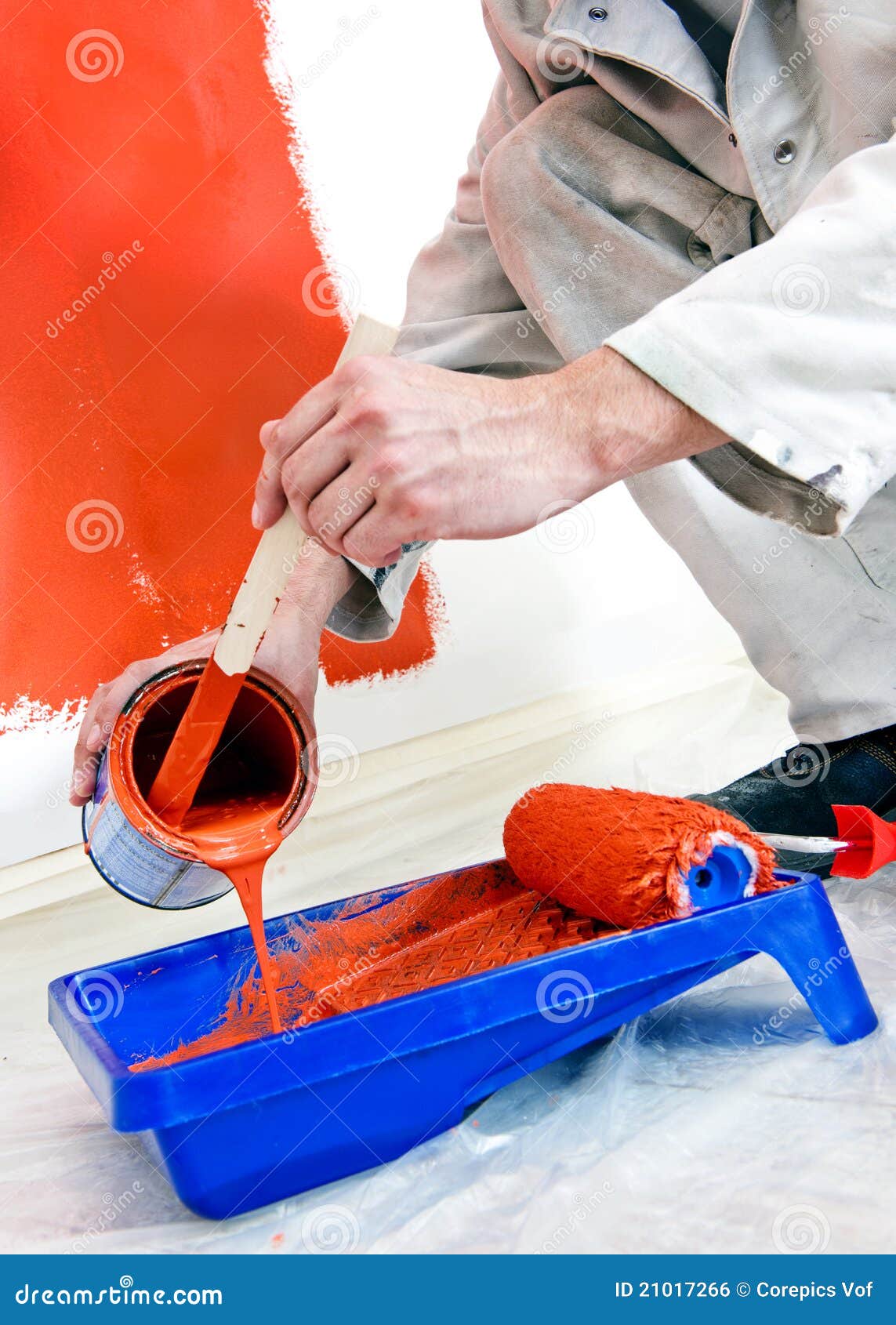 Pouring paint stock photo. Image of wear, agitator, paint - 21017266