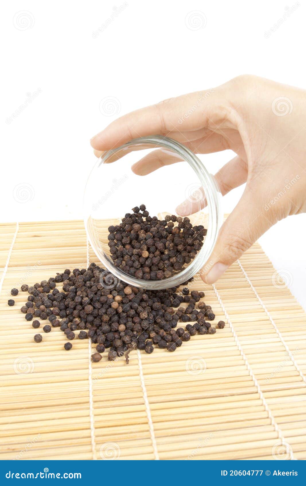 Pouring pepper stock image. Image of flavor, herb, full - 20604777