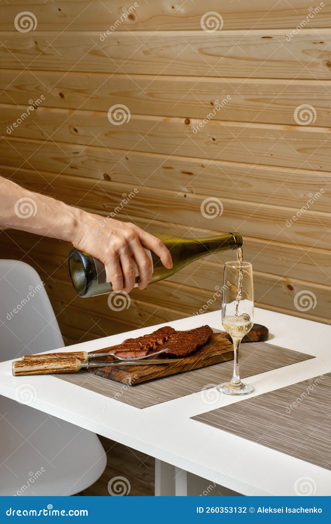 Pouring Prosecco in a Glass Stock Photo - Image of pouring, copy: 260353132