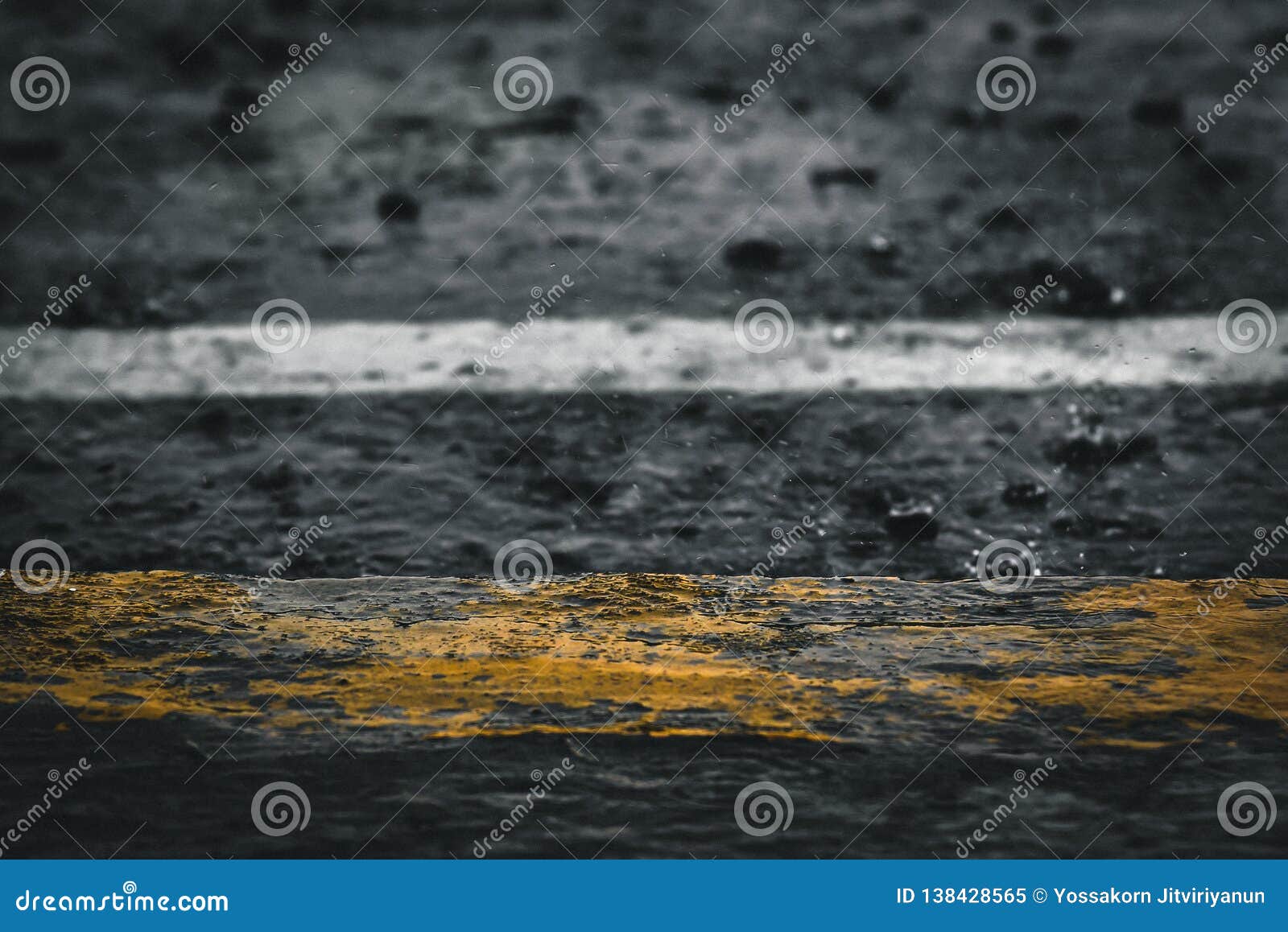 Pouring rain stock image. Image of traffic, rain, raod - 138428565