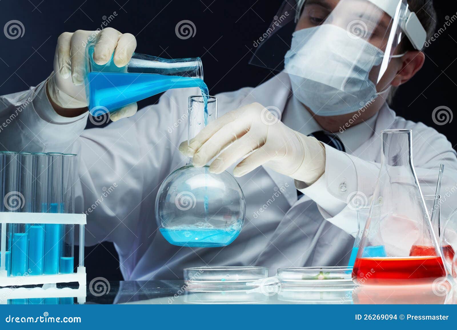 Pouring reagents stock photo. Image of biohazard, human - 26269094