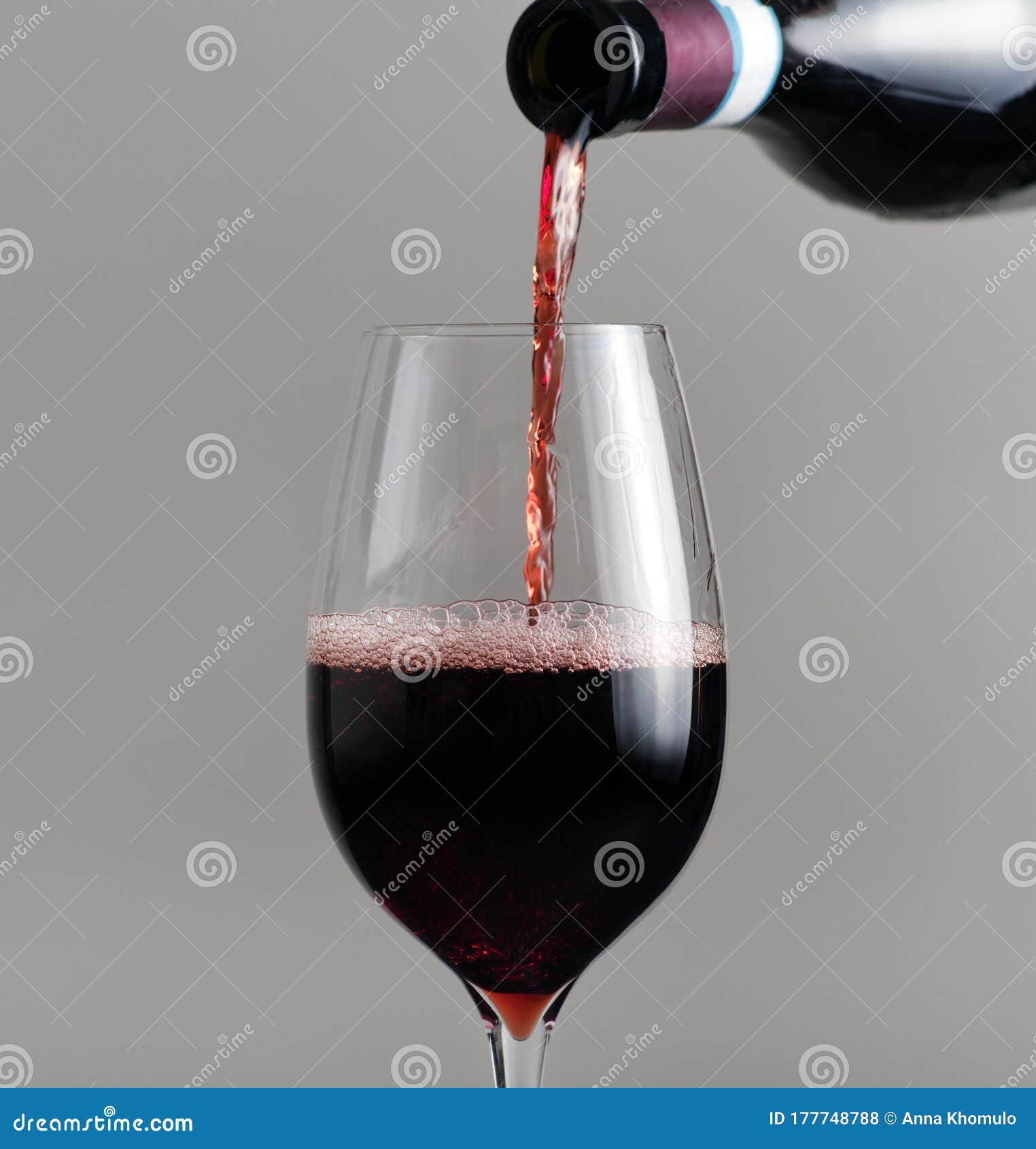 Pouring red wine stock photo. Image of motion, wine - 177748788