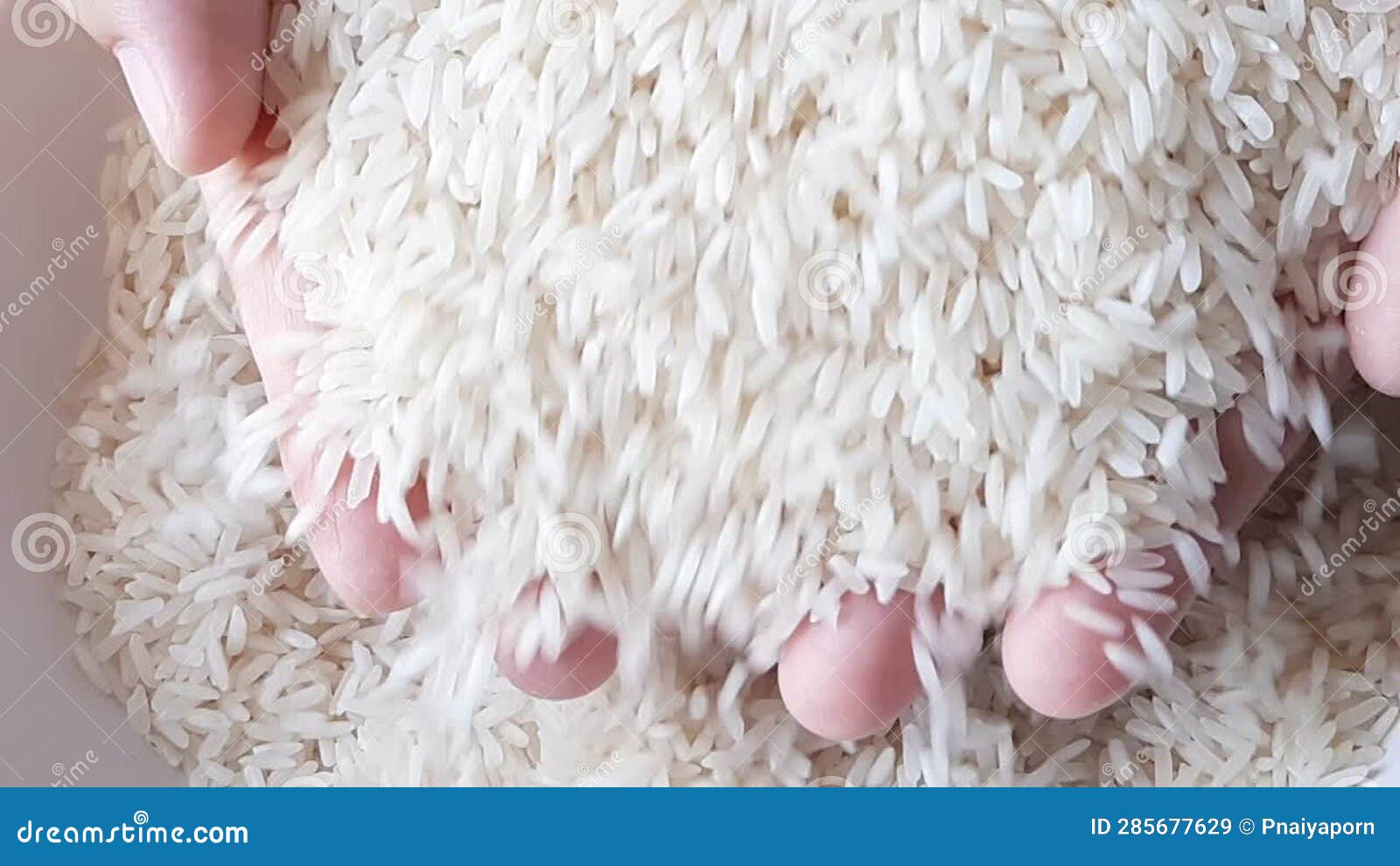 Pouring Rice from hands stock video. Video of full, close - 285677629