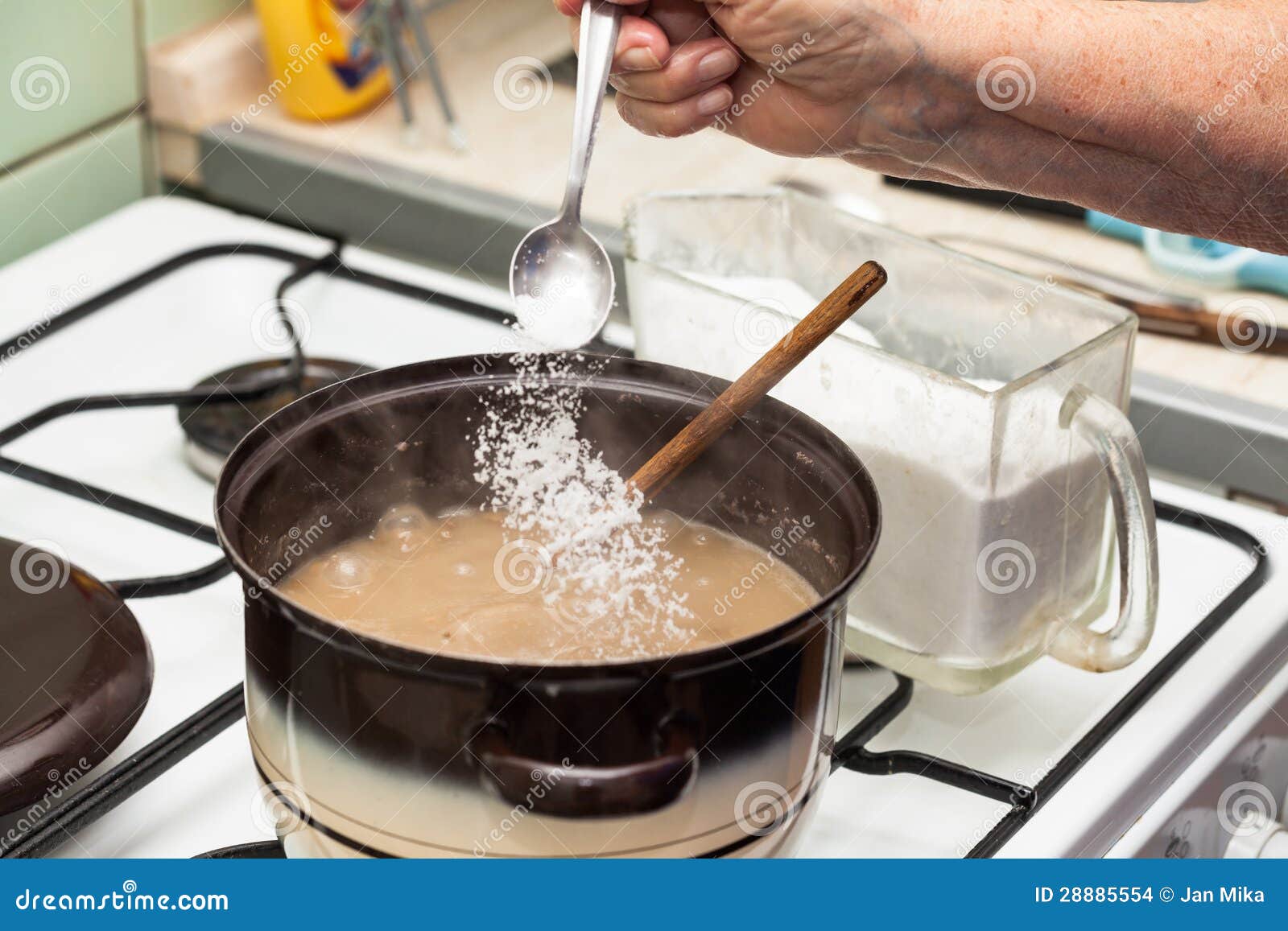 Pouring salt stock photo. Image of cuisine, pour, cook - 28885554