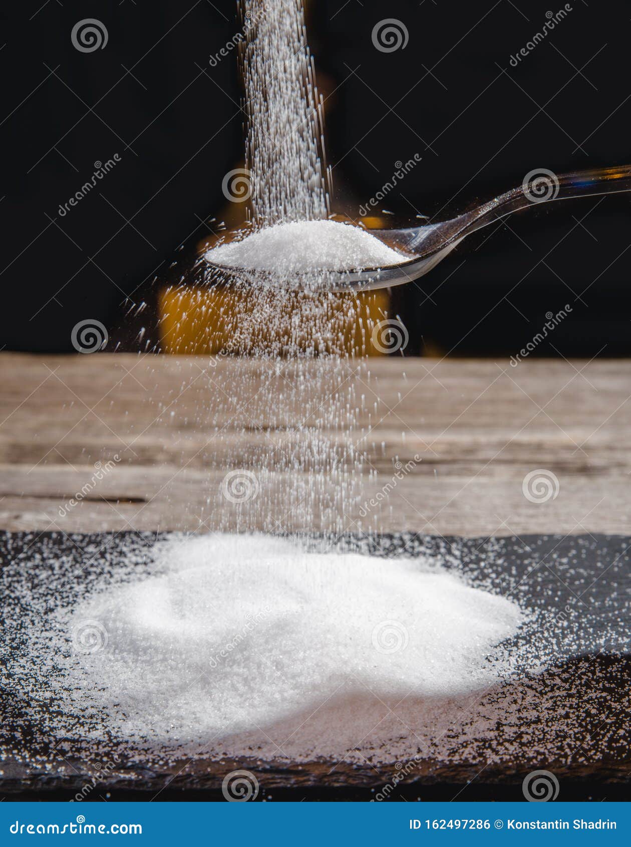 Pouring Salt from a Salt Pot Stock Photo - Image of crystals, bottle ...