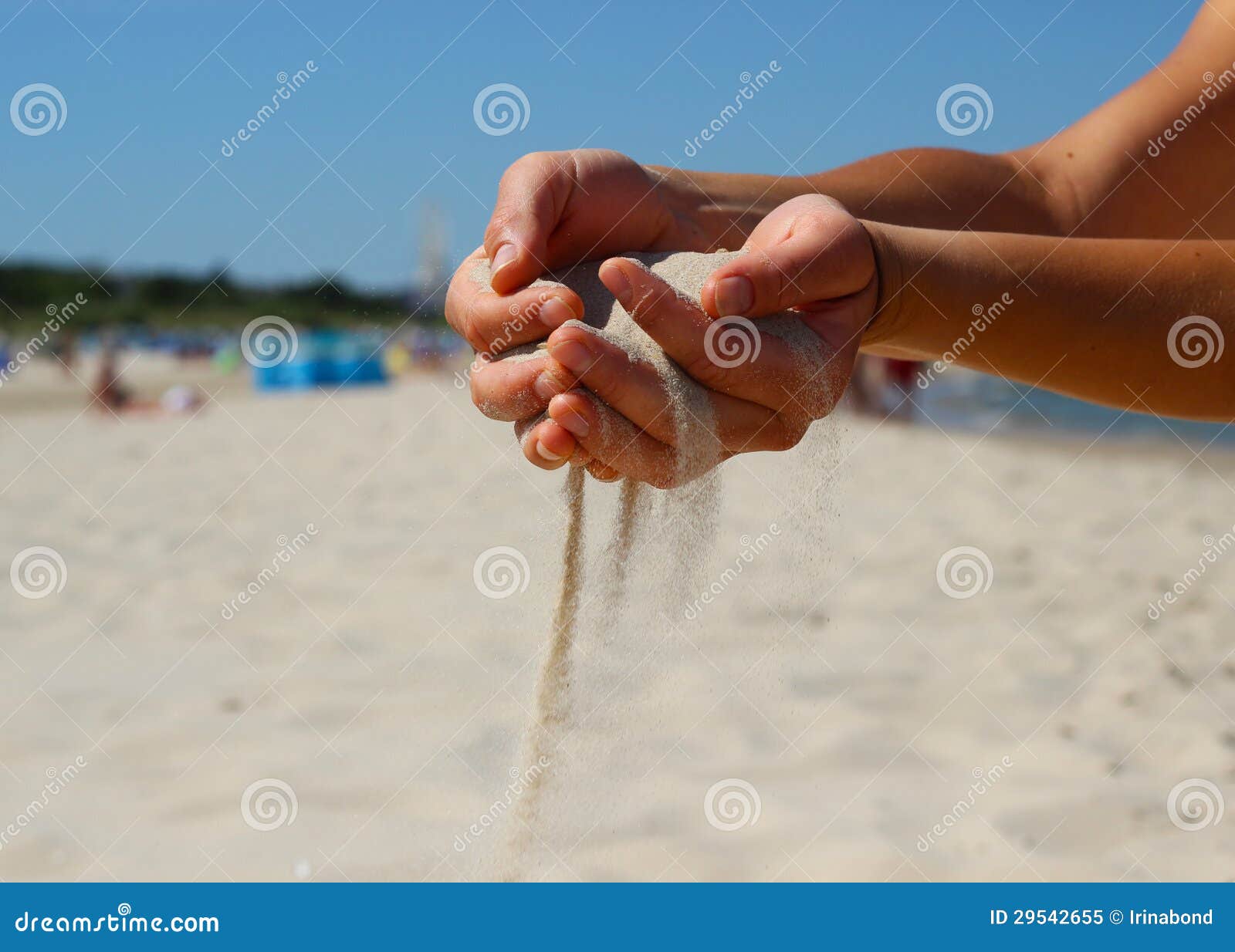 Pouring sand stock image. Image of costa, balearic, summer - 29542655