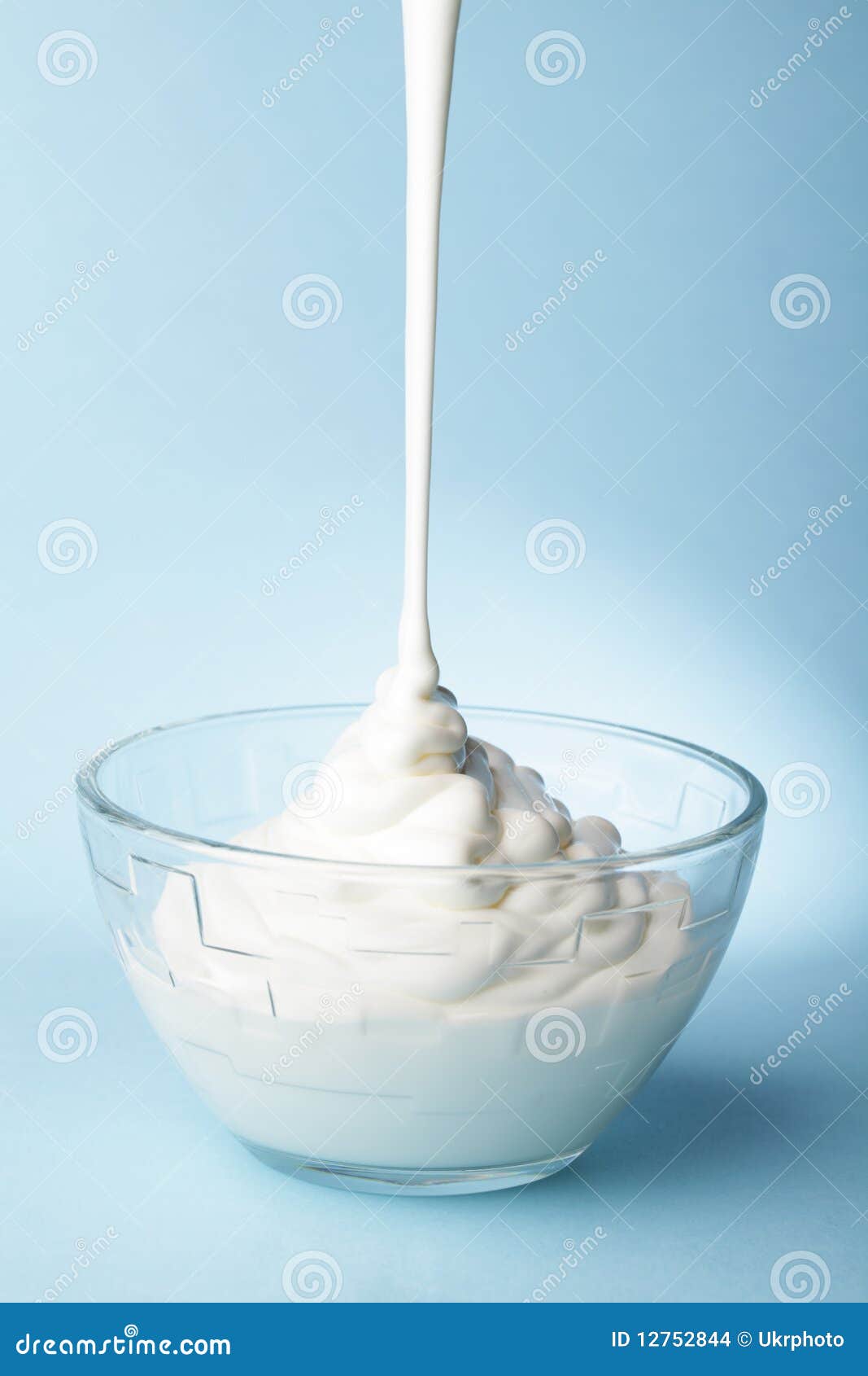 Pouring sour cream stock photo. Image of product, milk - 12752844