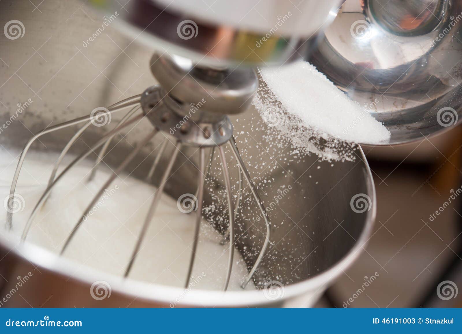 Pouring Sugar into Bowl for Making Bakery Stock Image - Image of ...