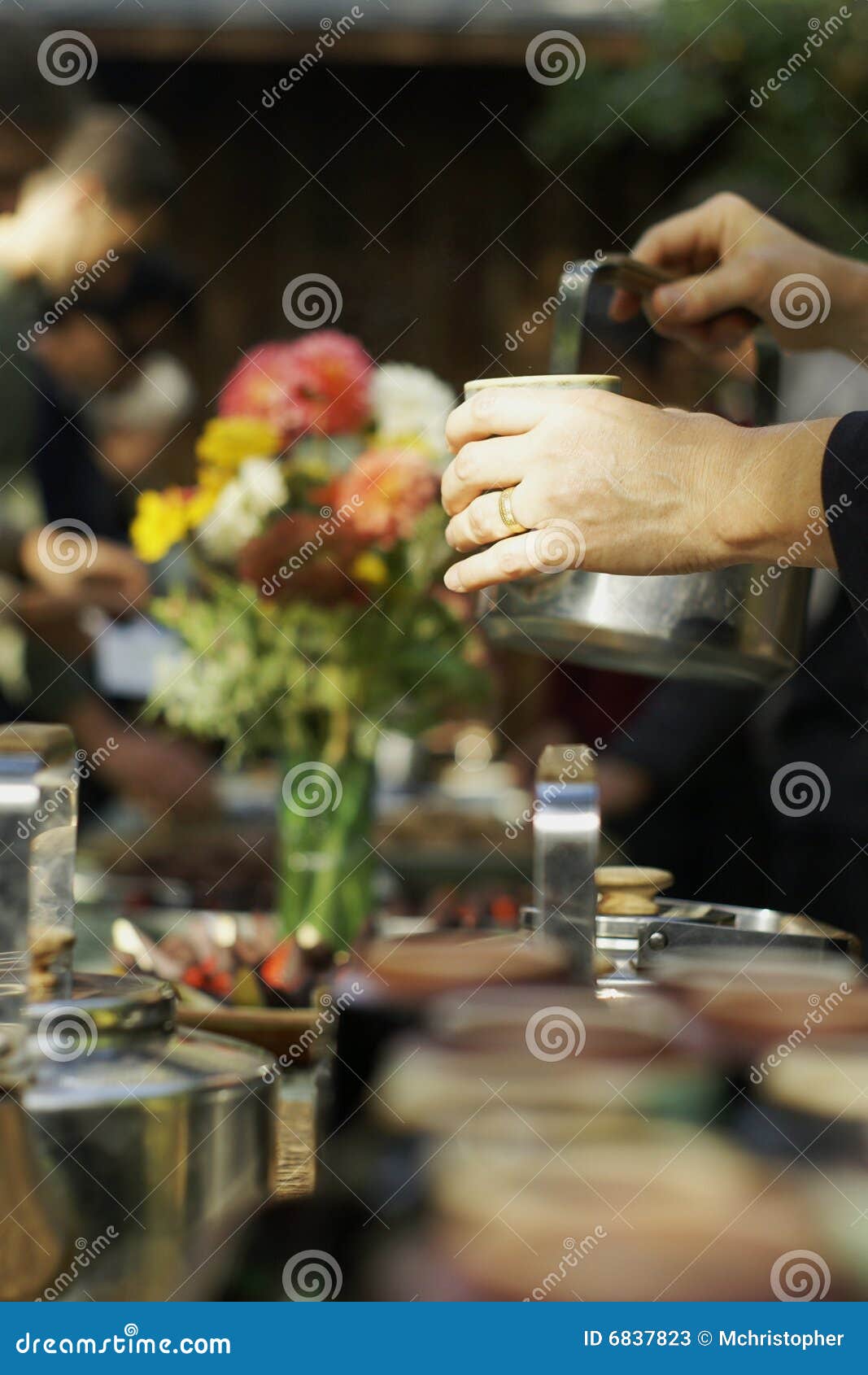 Pouring Tea stock image. Image of pots, party, offering - 6837823