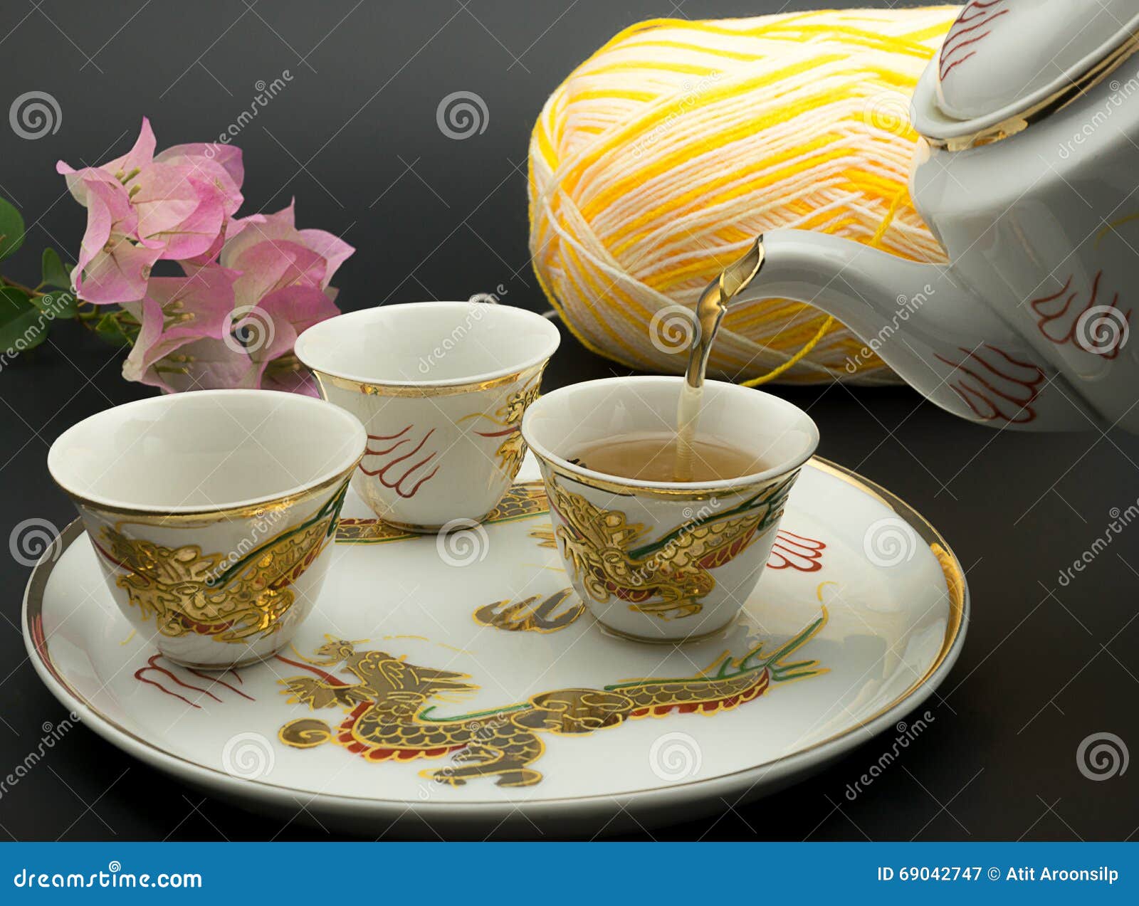 Pouring tea stock image. Image of teapot, brown, food - 69042747