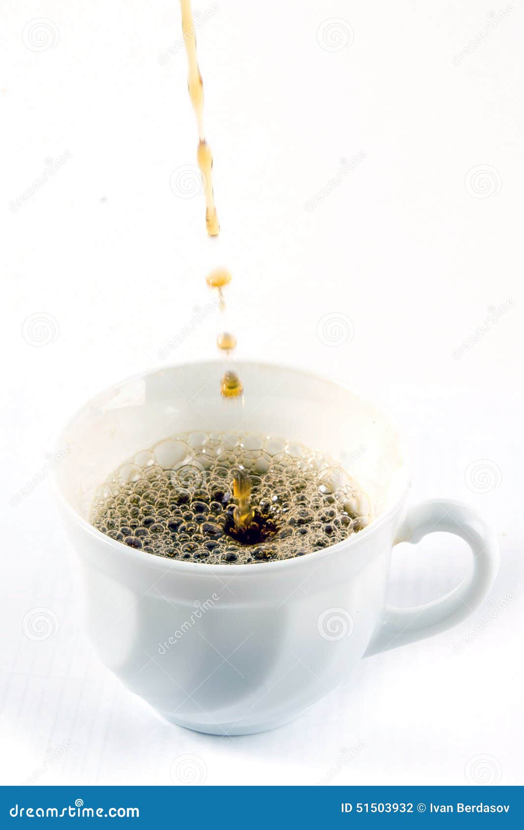 Pouring tea into tea cup stock photo. Image of full, british - 51503932
