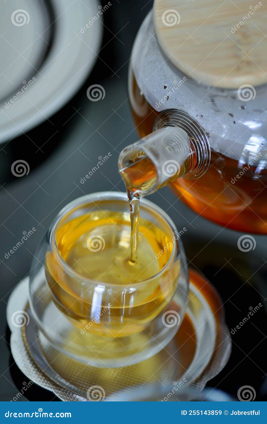 Pouring Tea , Tea Cup and Tea Pot Stock Image - Image of vapour ...