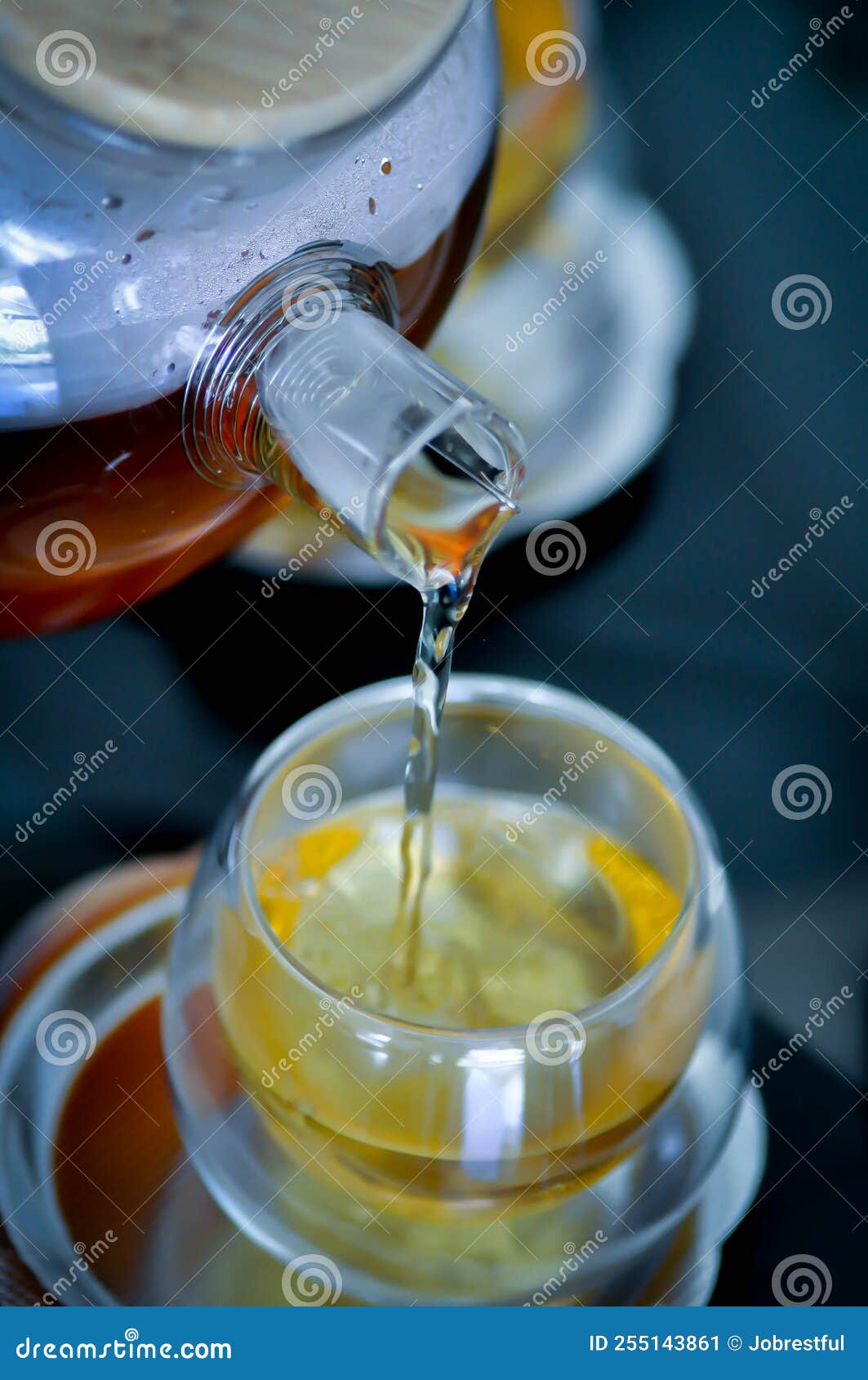 Pouring Tea , Tea Cup and Tea Pot Stock Image - Image of hand, water ...