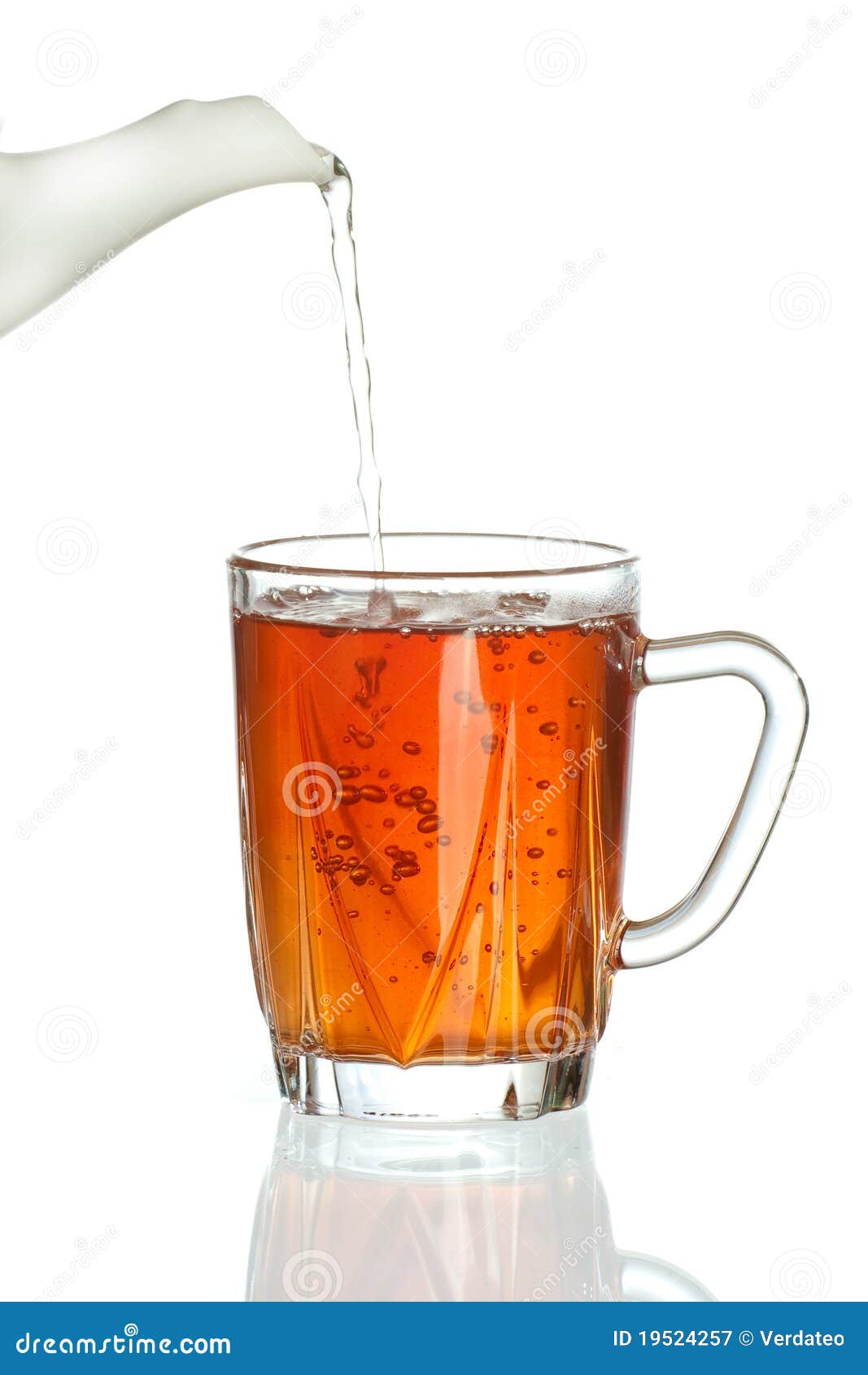 Pouring Tea into Transparent Tea Cup Stock Image - Image of food ...