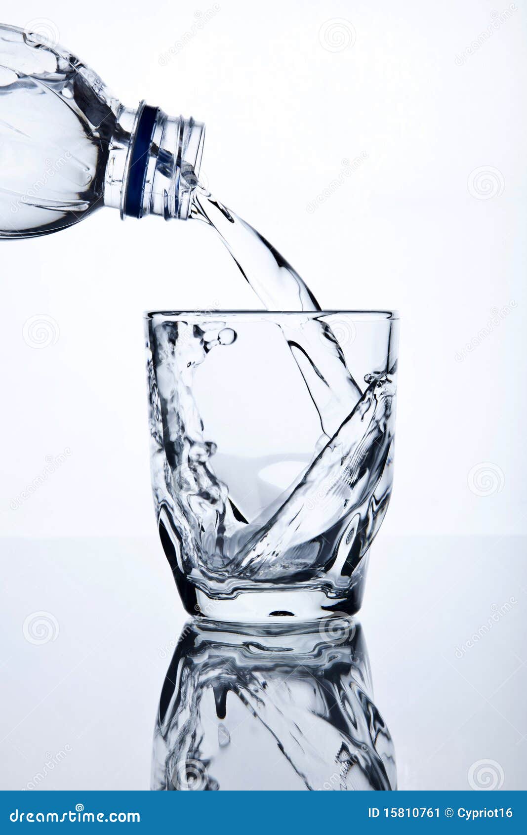 Pouring water stock image. Image of blue, freshness, flow - 15810761