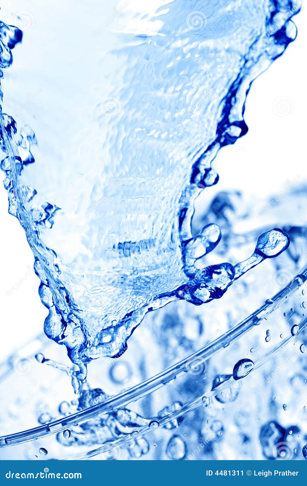 Pouring water stock image. Image of blue, falling, pouring - 4481311