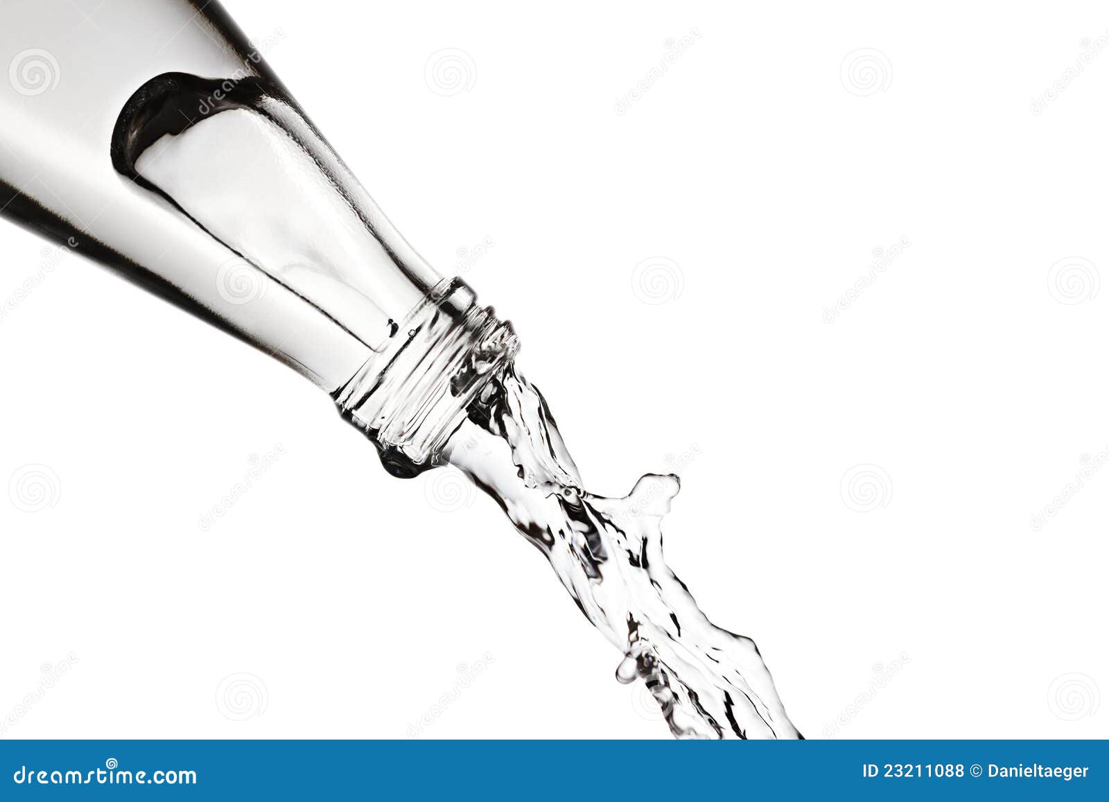 Pouring Water From A Bottle Royalty Free Stock Photos - Image: 23211088