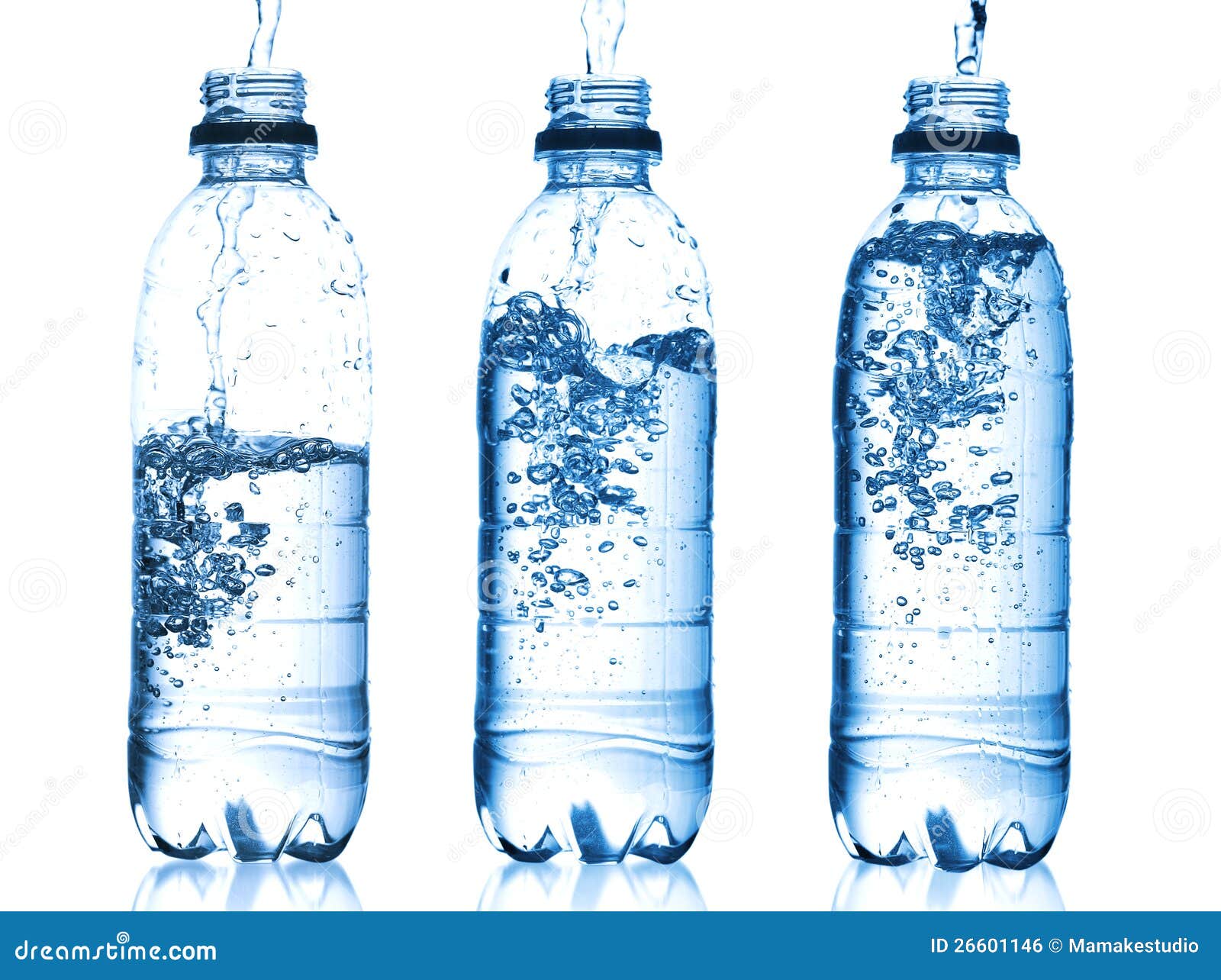 Pouring water in bottle stock photo. Image of glass, fresh - 26601146