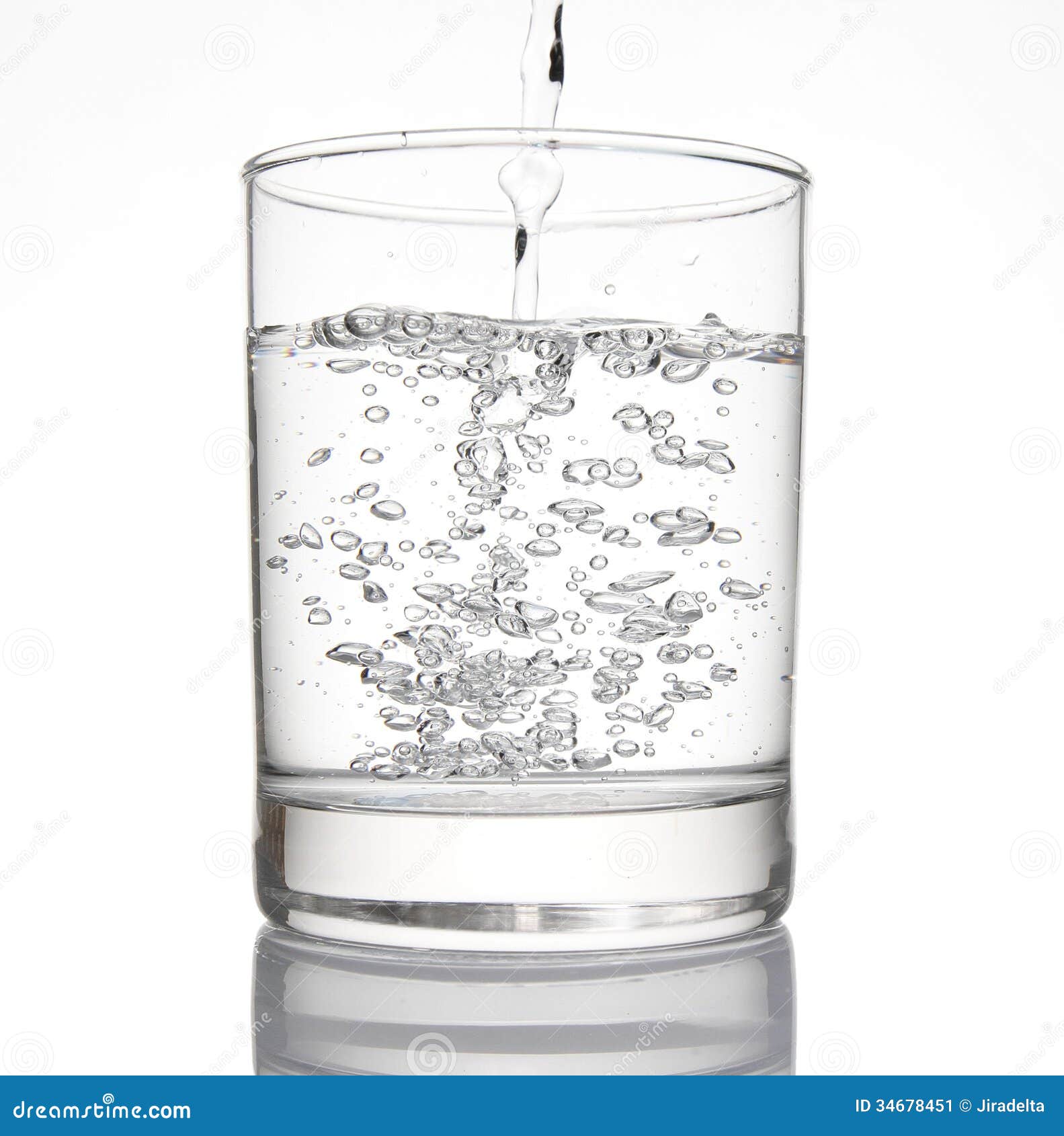 Pouring the Water into Clear Glass Stock Image - Image of glass, drink ...