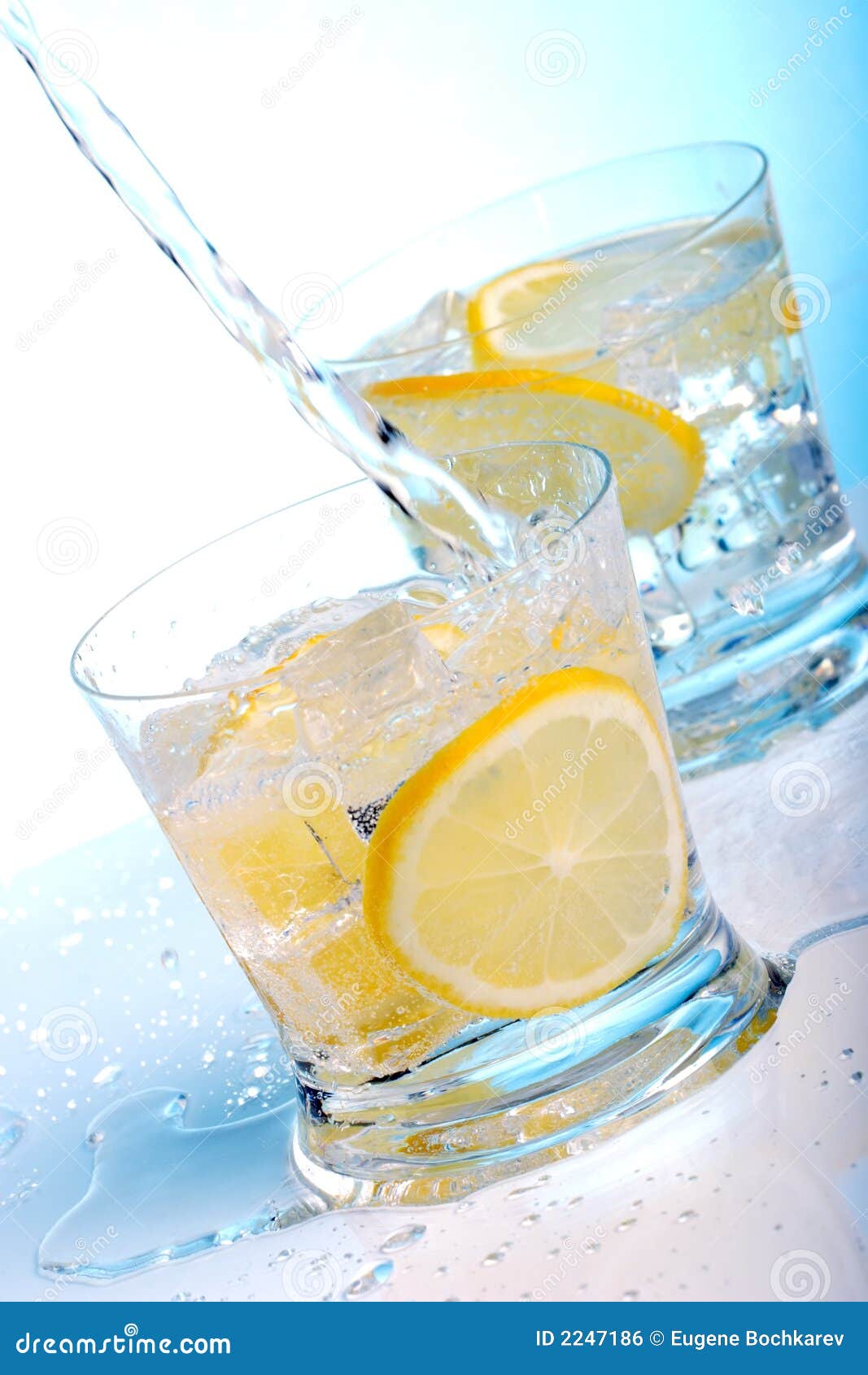 Pouring Water into Cocktails Stock Photo - Image of flowing, drops: 2247186