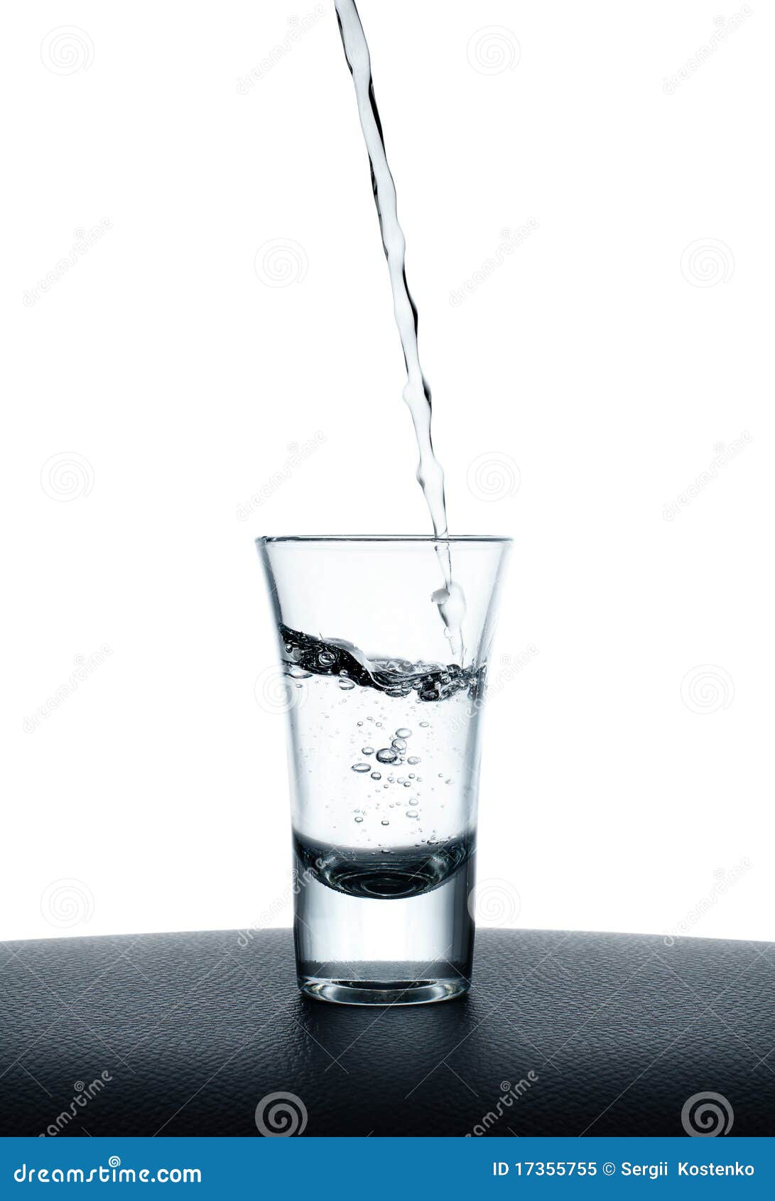 Pouring Water into Glass Isolated Stock Image - Image of water, action ...
